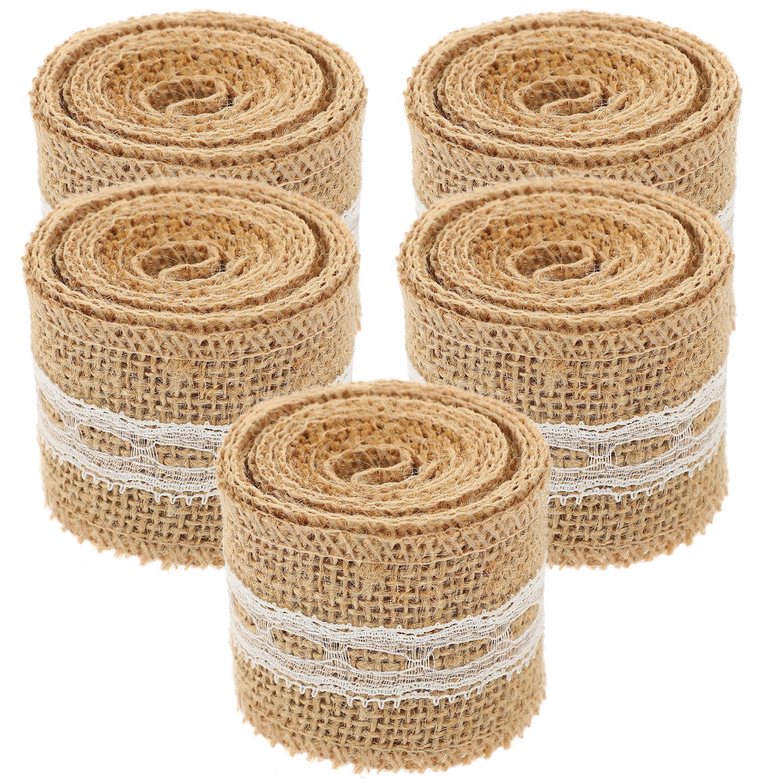 HAMPPLIES 5 Rolls Multi Function Ribbon Jute Lace For Diy Crafts And Special Occasions - Walmart.com