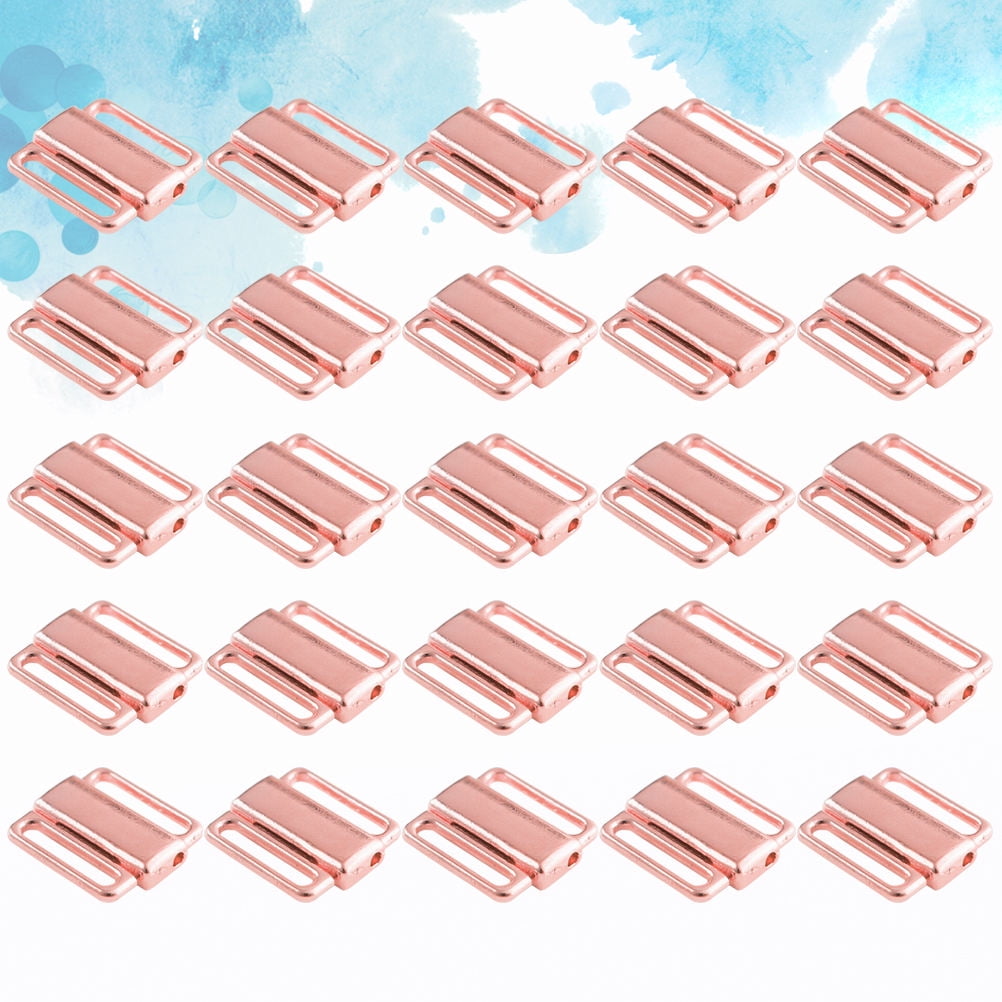 HAMPPLIES Strap Shortener Clip Bra Clip Hook Rose Gold Alloy 50Pcs ...