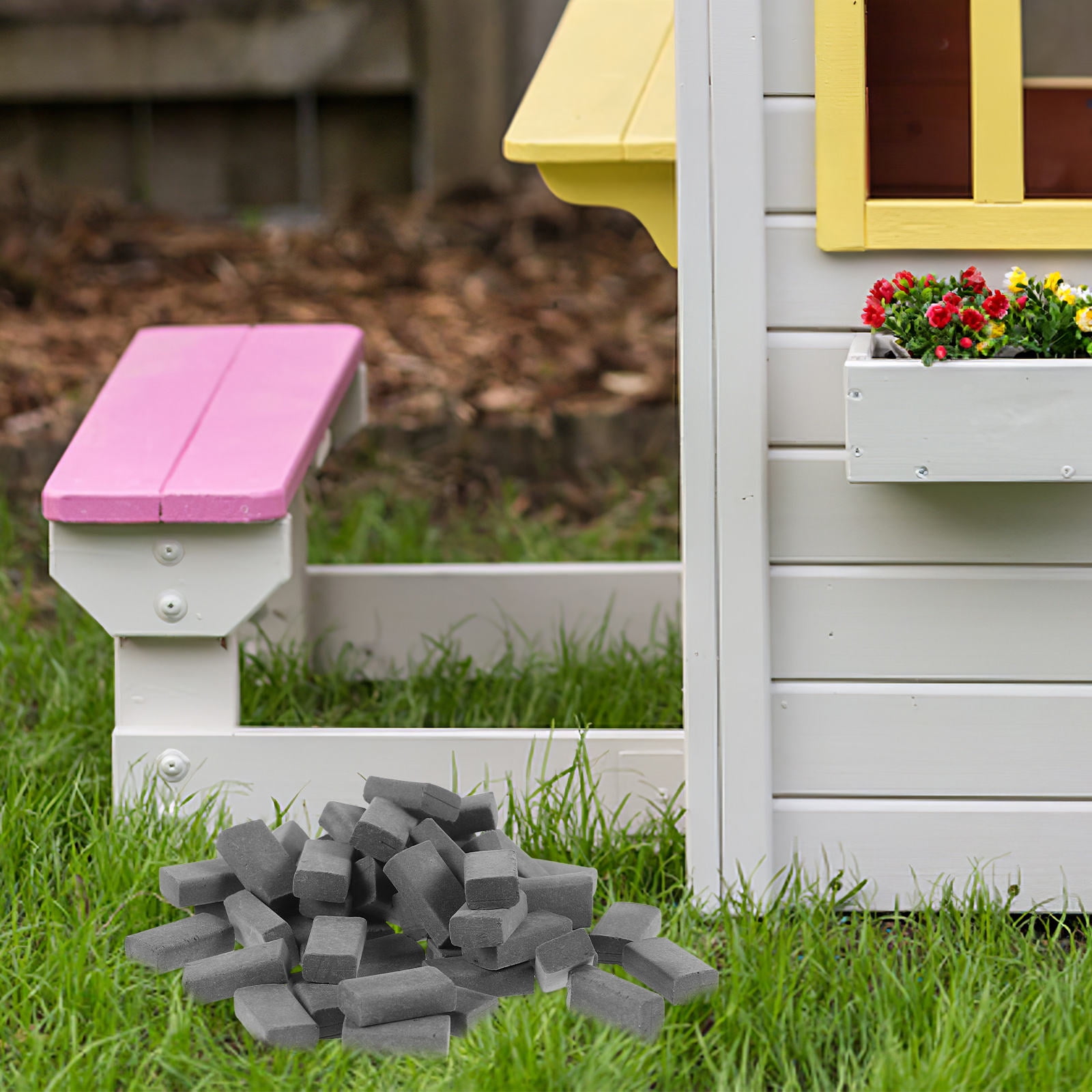 HAMPPLIES 50Pcs Miniature Bricks for Mini Building Bricks and Model ...