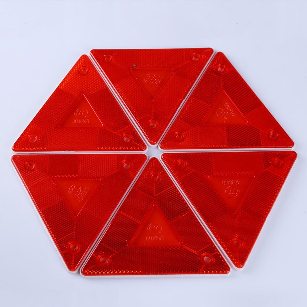 HAMPPLIES 5Pack Safety Triangle Warning Signs for Roadside Emergency 11 ...