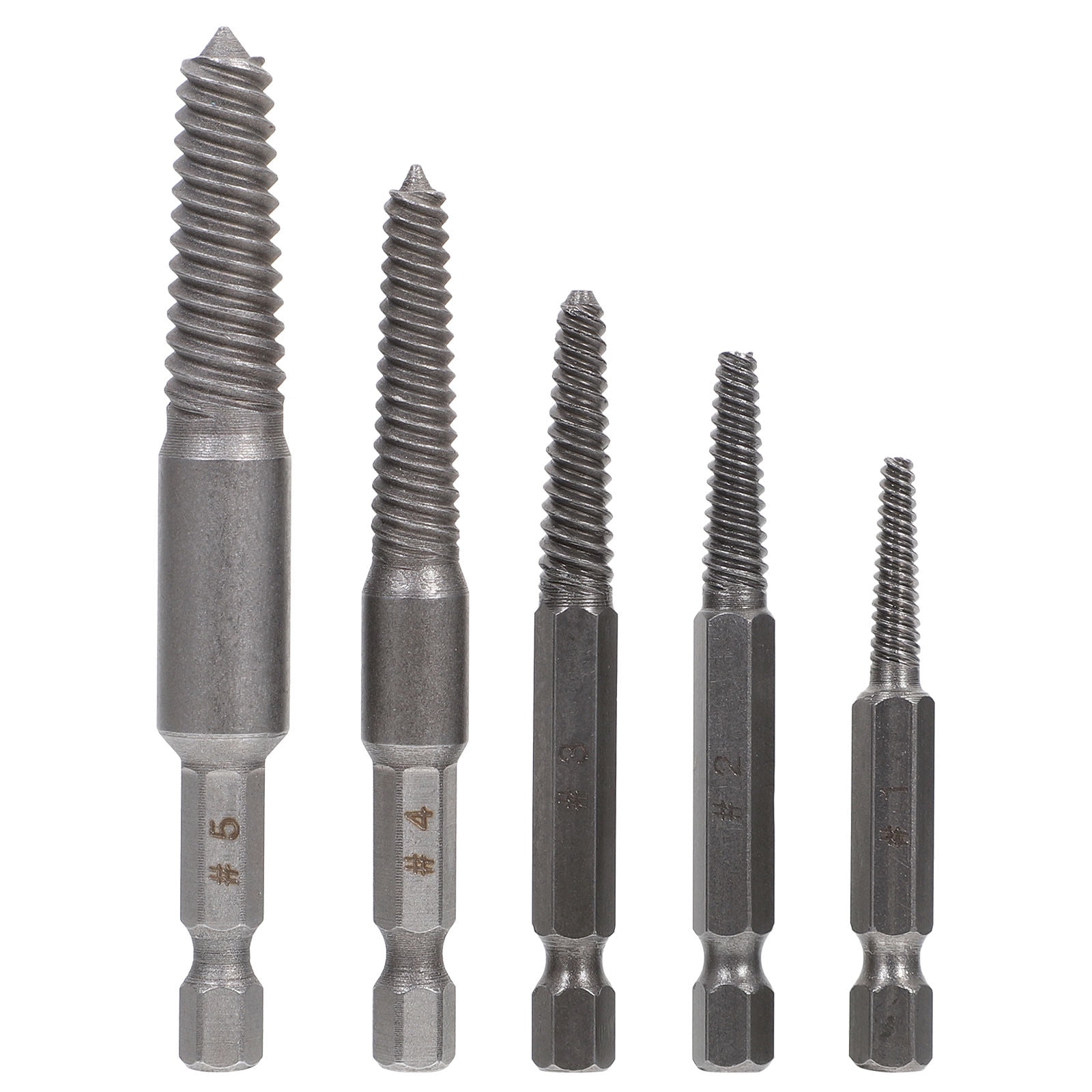 HAMPPLIES 5Pack Screw Extractors for Stripped Bolt Removal in ...