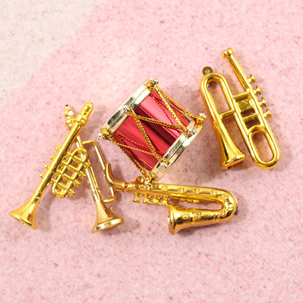 HAMPPLIES 5Pcs Mini Musical Instrument Models for Mini House Ornaments ...
