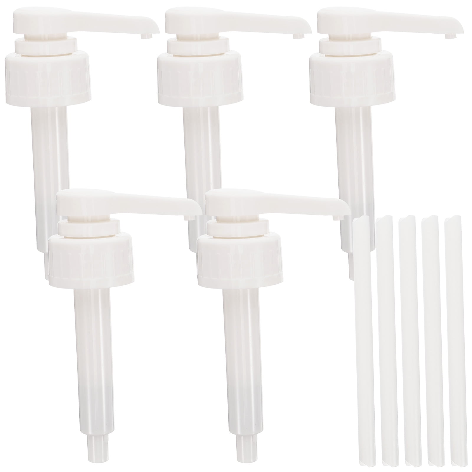 HAMPPLIES 5Set Cylindrical Plastic Syrup Dispensers for Small Syrup ...