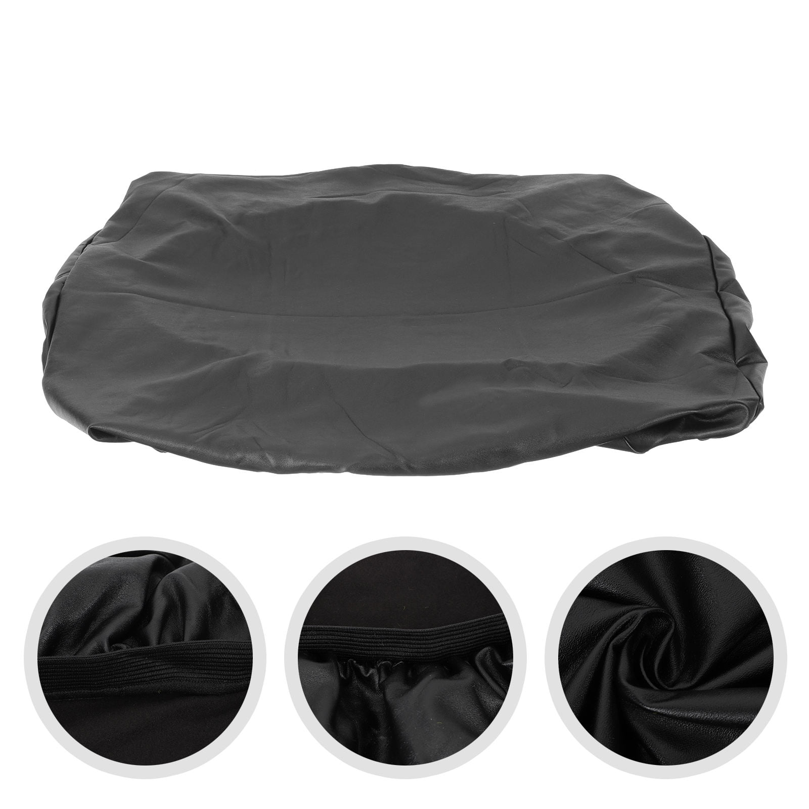 HAMPPLIES 6Pack Black Leather Chair Seat Cover for Office Computer ...