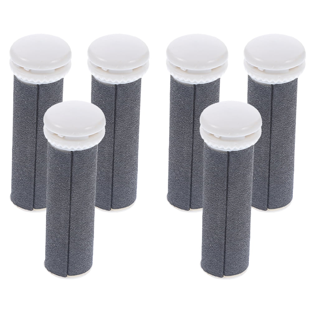 HAMPPLIES 6Pcs Black Foot File Roller Heads for Removing Calluses and ...