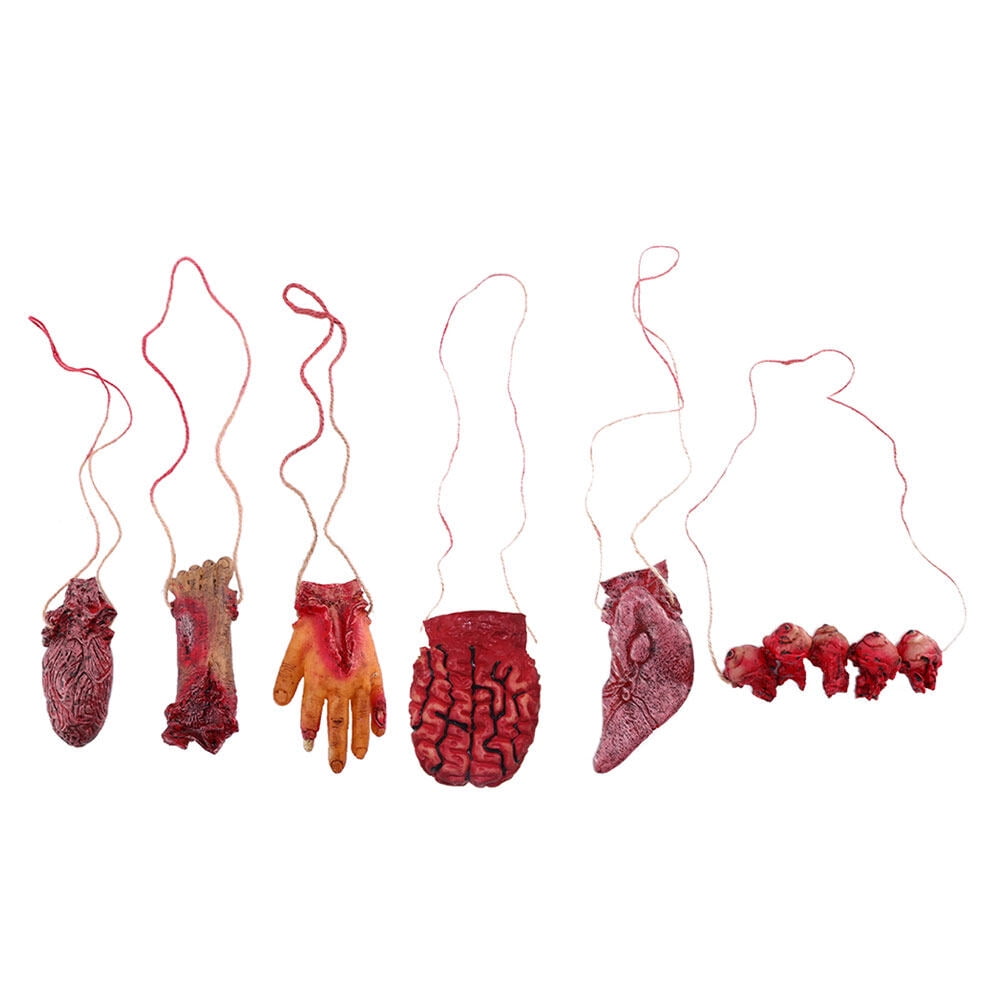 HAMPPLIES 6Pcs Blood Props Hand And Foot Shapes Scary Decoration For ...