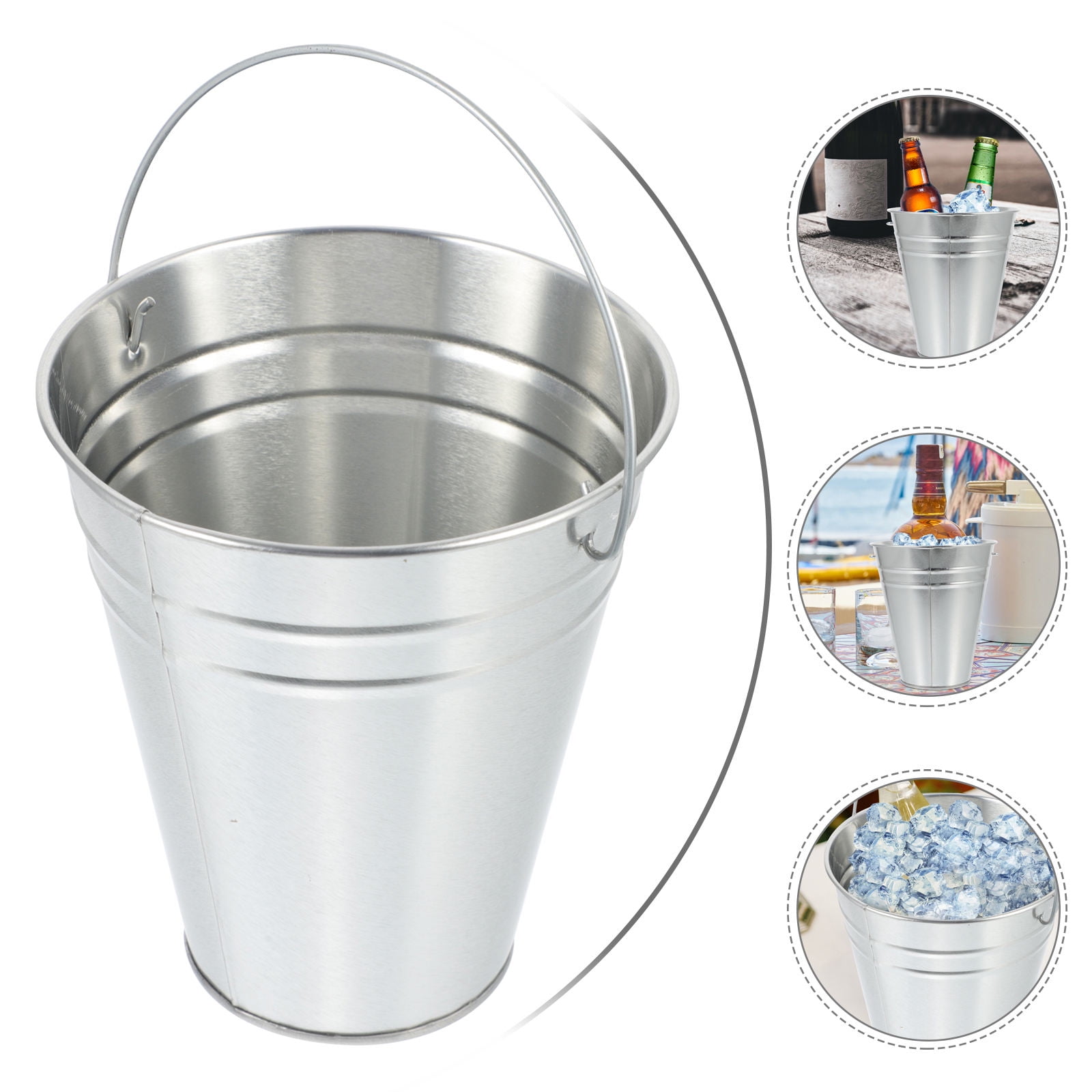 HAMPPLIES 6Pcs Mini Metal Buckets Structure for Hotels - Walmart.com