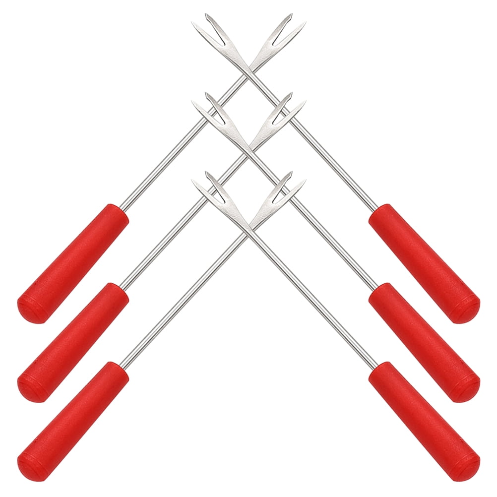 HAMPPLIES 6Pcs Simple Design Barbecue Forks for Picnic and Outdoor ...