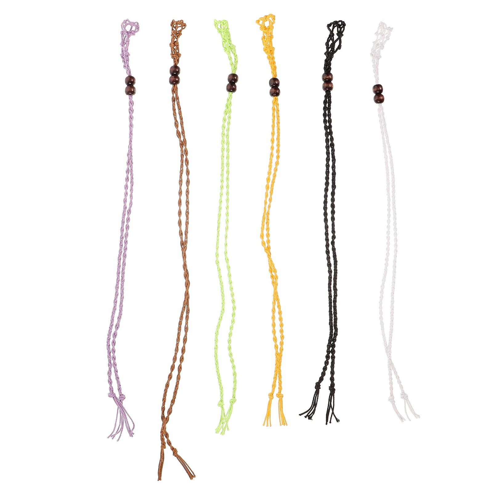 HAMPPLIES 6Pcs Stone Holder Necklace For Crystals Wood Cage Shape Diy ...