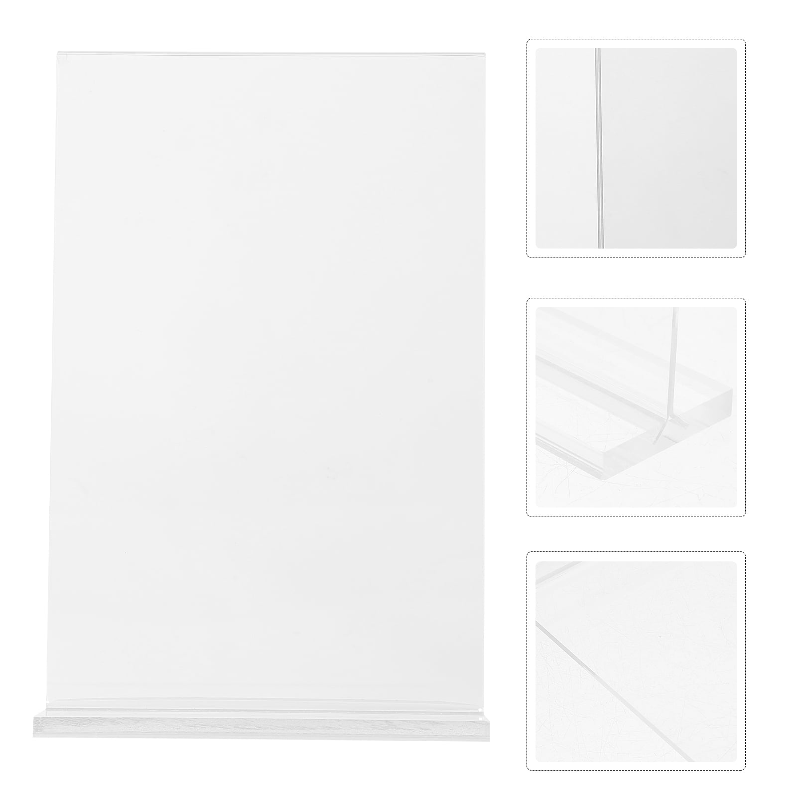 HAMPPLIES 6Pcs Tabletop Sign Racks Clear Acrylic Flyer Holders for Home ...