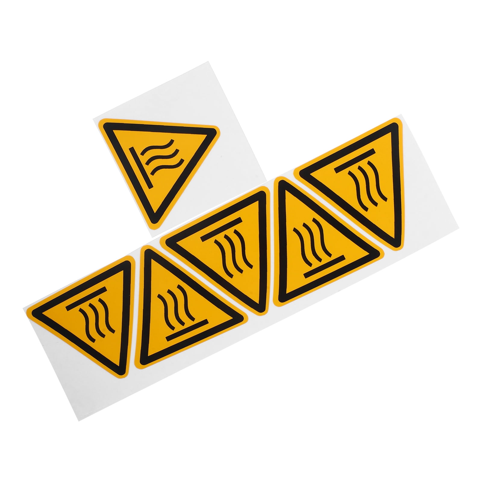 HAMPPLIES Do Not Touch Warning Sign Equilateral Triangle Stickers Multi ...