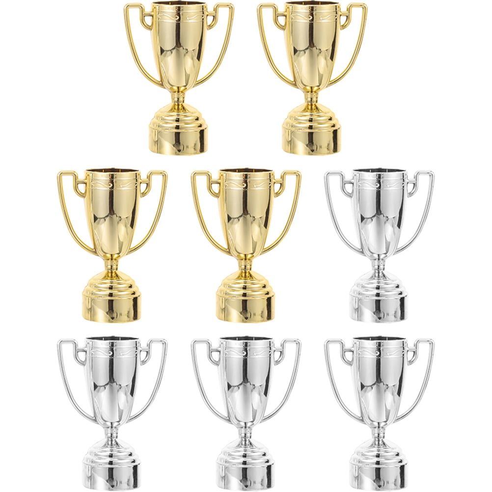HAMPPLIES 8Pcs Gold Mini Trophy Award for Kids Sports Banquets Mini ...