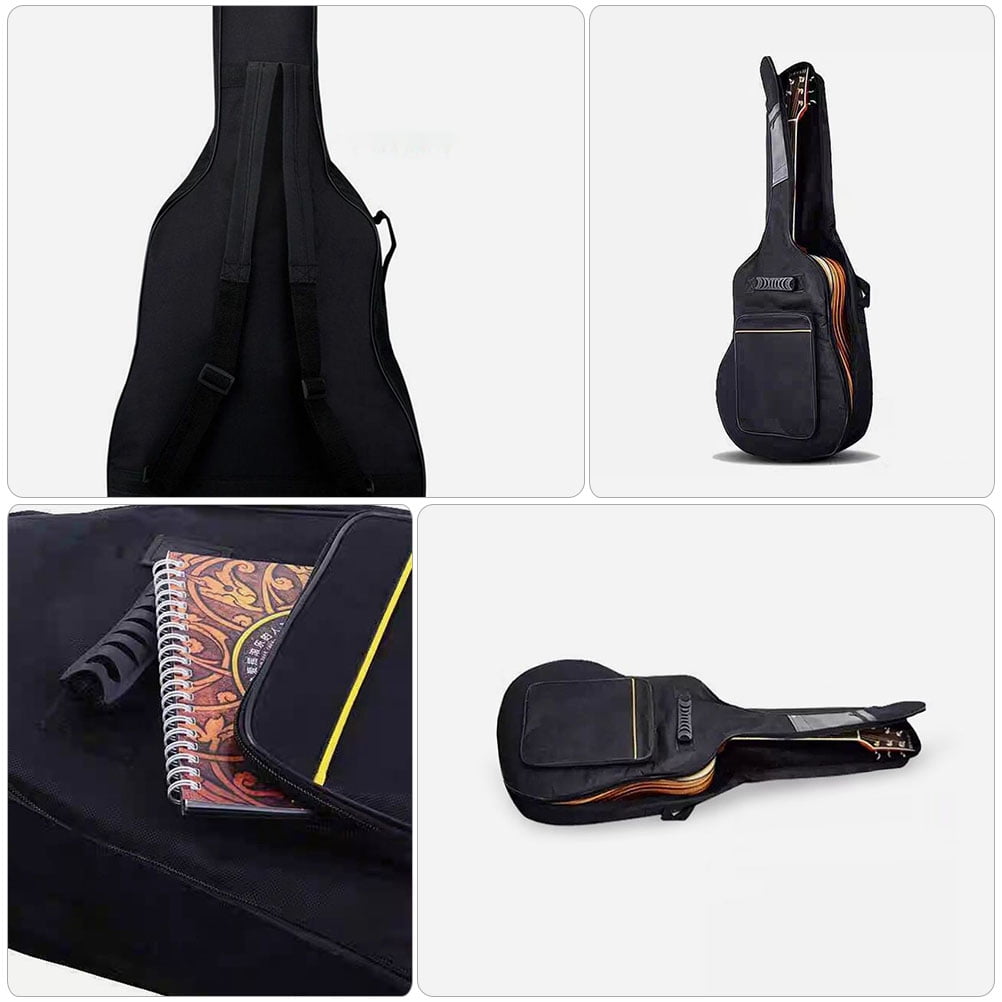 HAMPPLIES Black Guitar Bag 1Pack with Padded Protection for Acoustic ...