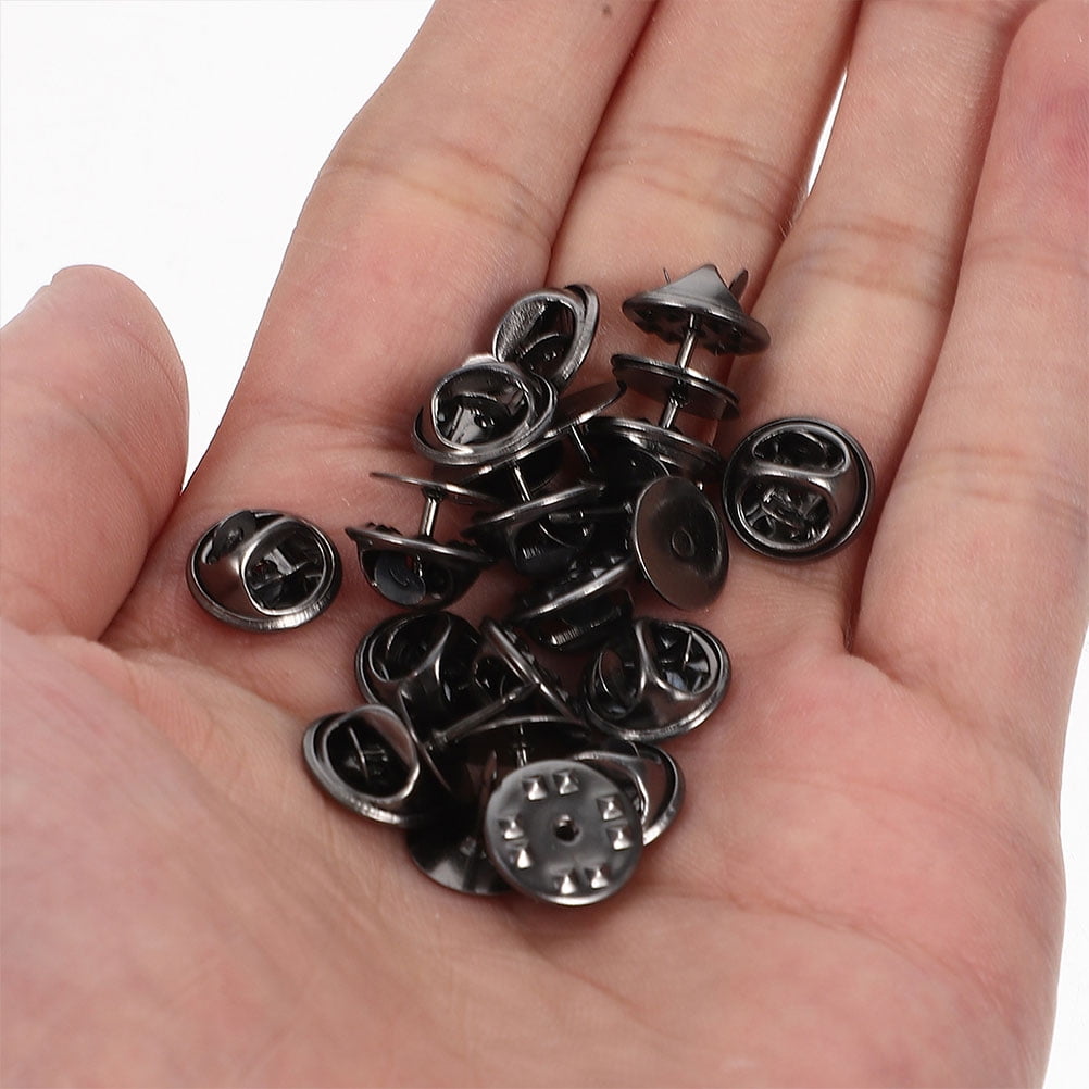 HAMPPLIES Locking Safety Pins Locking Pin Backs Copper Black 120 Sets ...