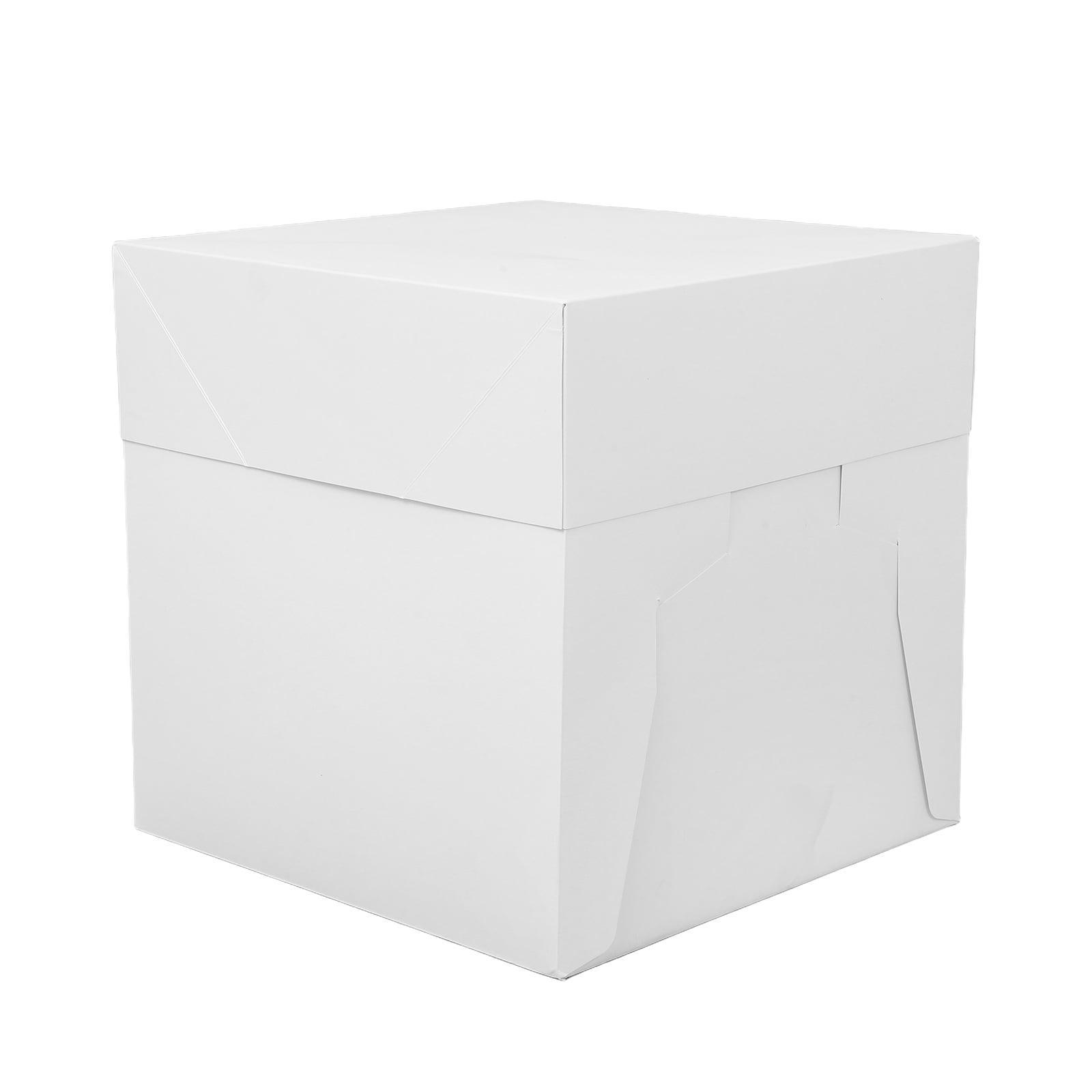 HAMPPLIES Cake Box for Elegant Party Transport in White Paper 1 Set 12 ...