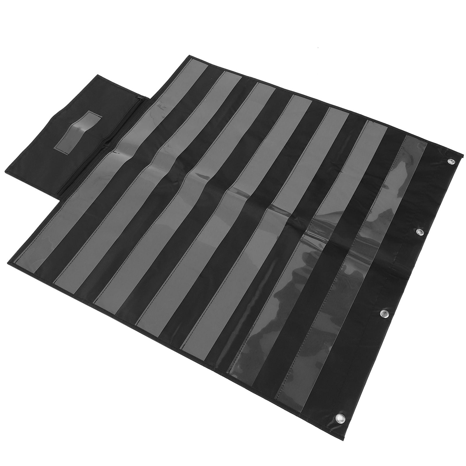 HAMPPLIES Classroom Pocket Chart Black Polyester 1Set for Minimalist ...