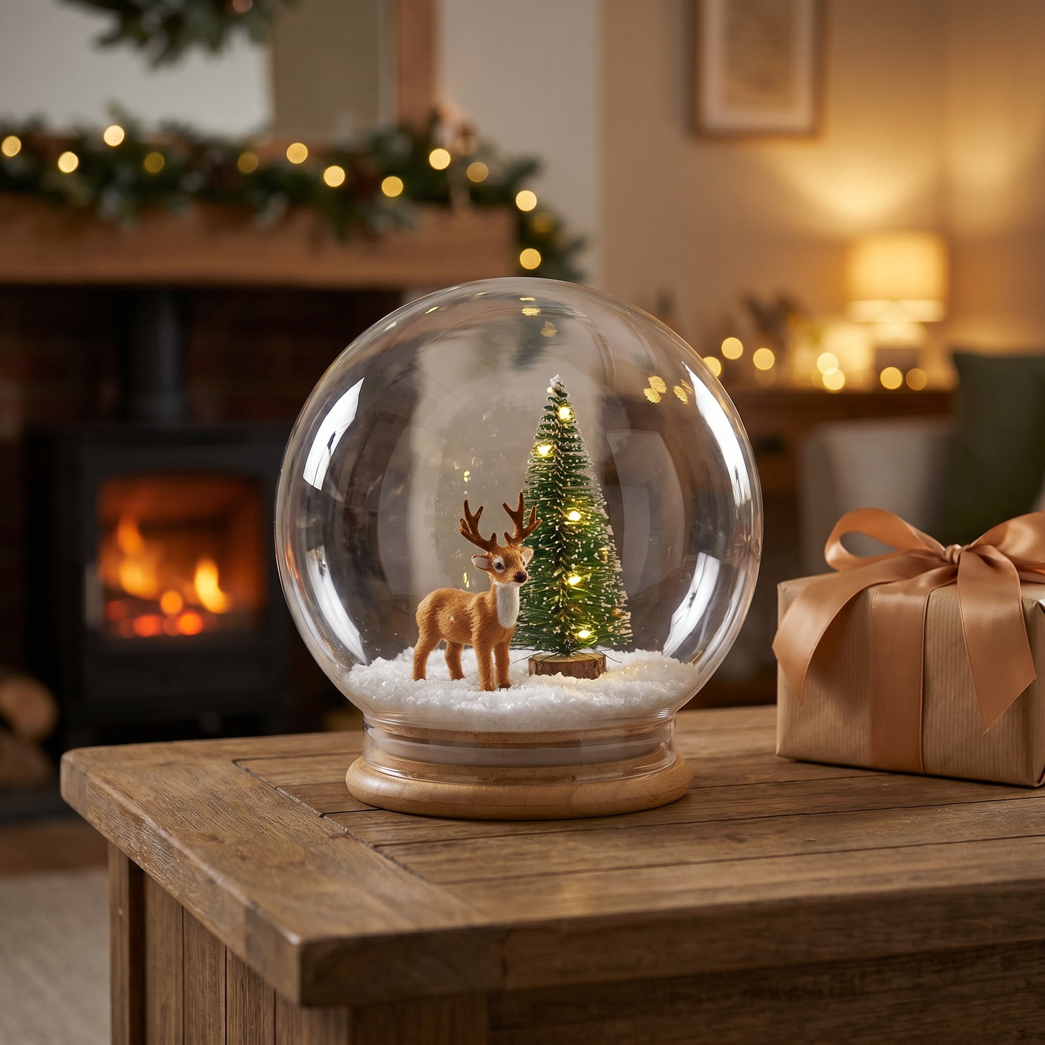 HAMPPLIES Hampplies Clear Glass Dome Cloche Fairy Light Globe for Home ...