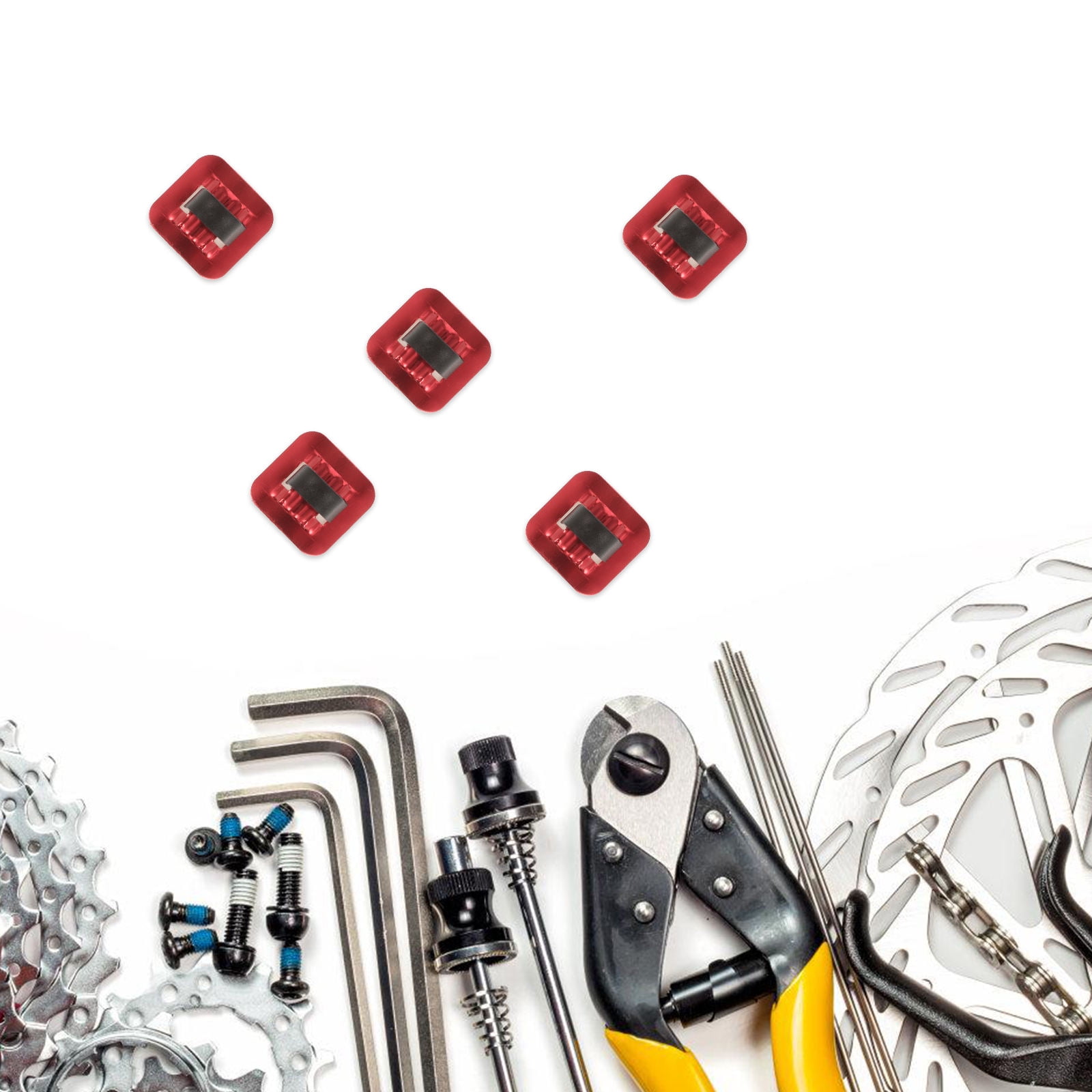 HAMPPLIES Cyclists 5Sets Plastic Bicycle Cable Guide for Bike Gear ...