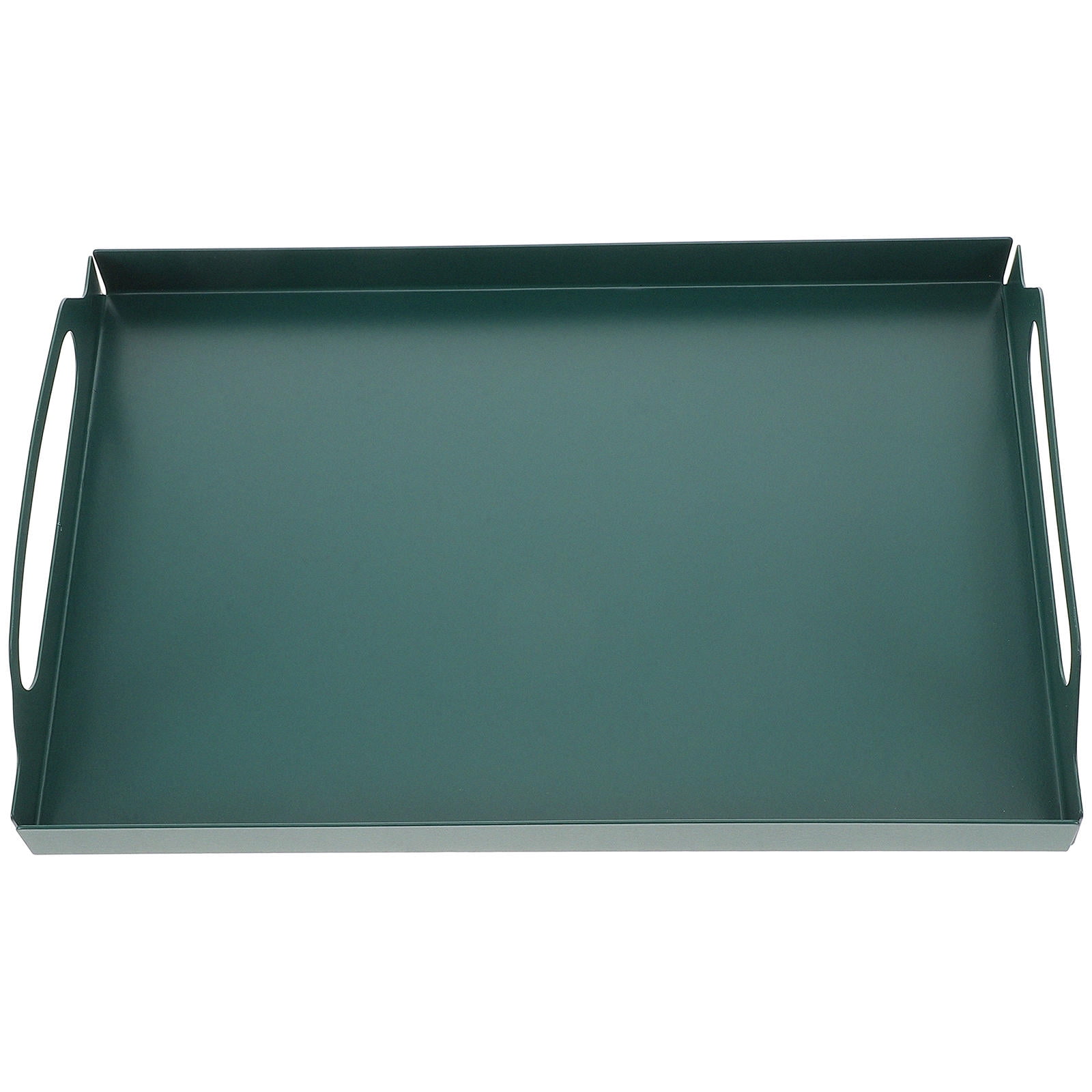 HAMPPLIES Dark Green Table Tray for Storage and Drying 11.87X7.86X2 ...