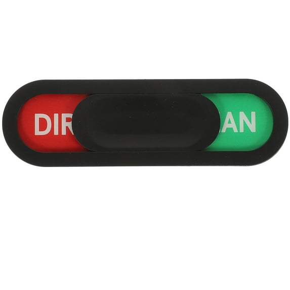 HAMPPLIES Dishwasher Indicator Sign 1Set Black Color Acrylic Material ...