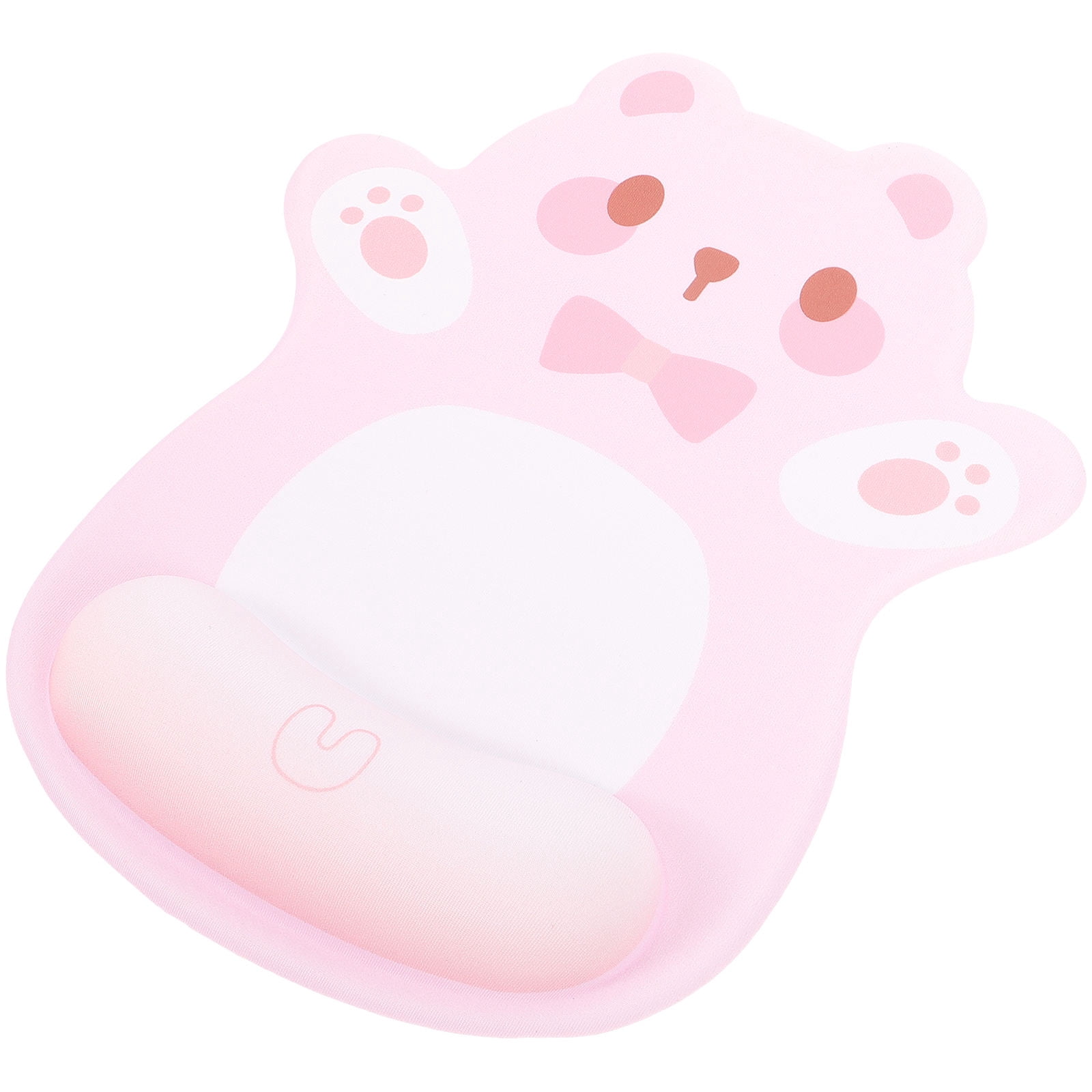 HAMPPLIES Ergonomic Mouse Pad 1Set in Pink with Anti-skid Base for ...