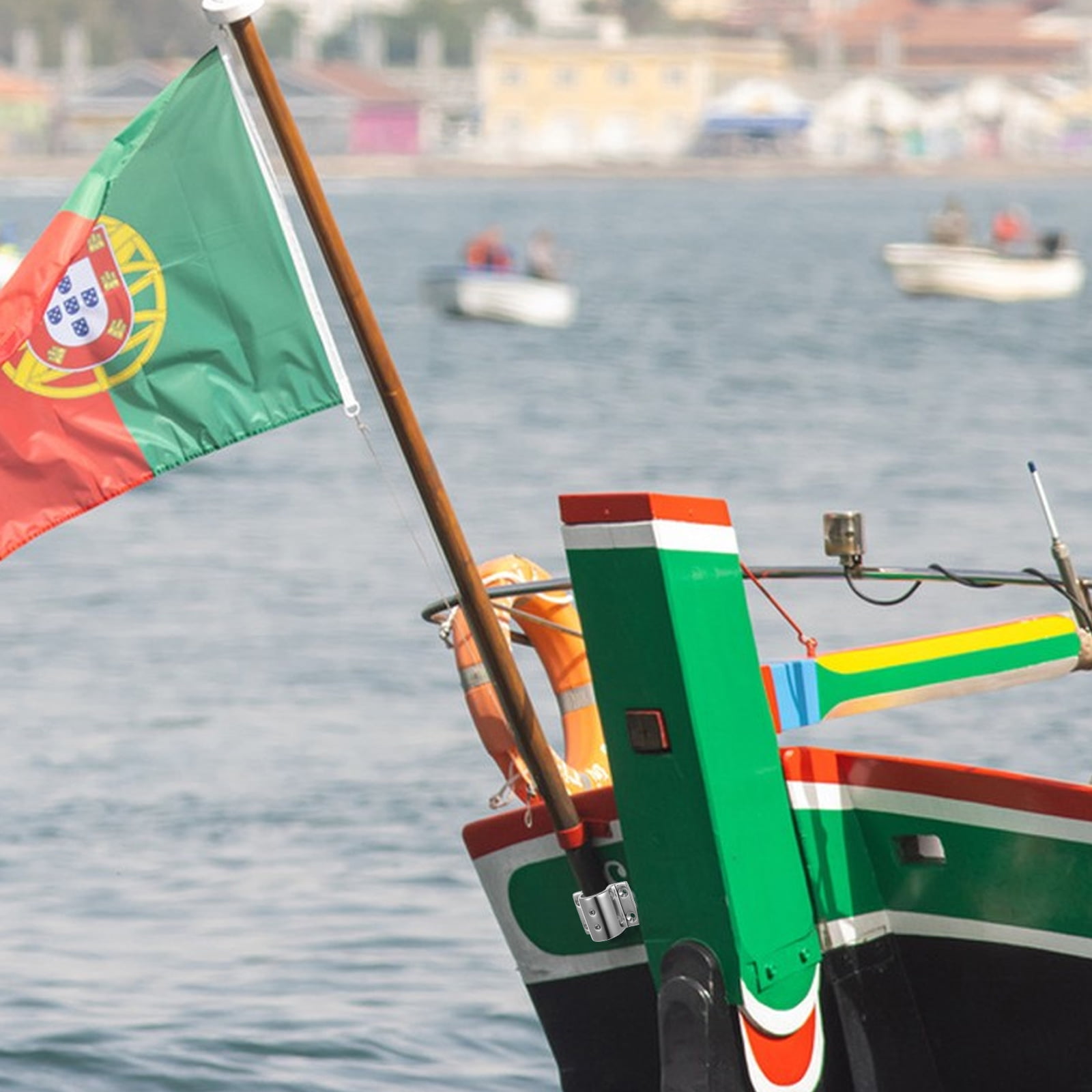 HAMPPLIES Flagpole Base Boat Mount Marine Flag Pole for Boats Heavy ...