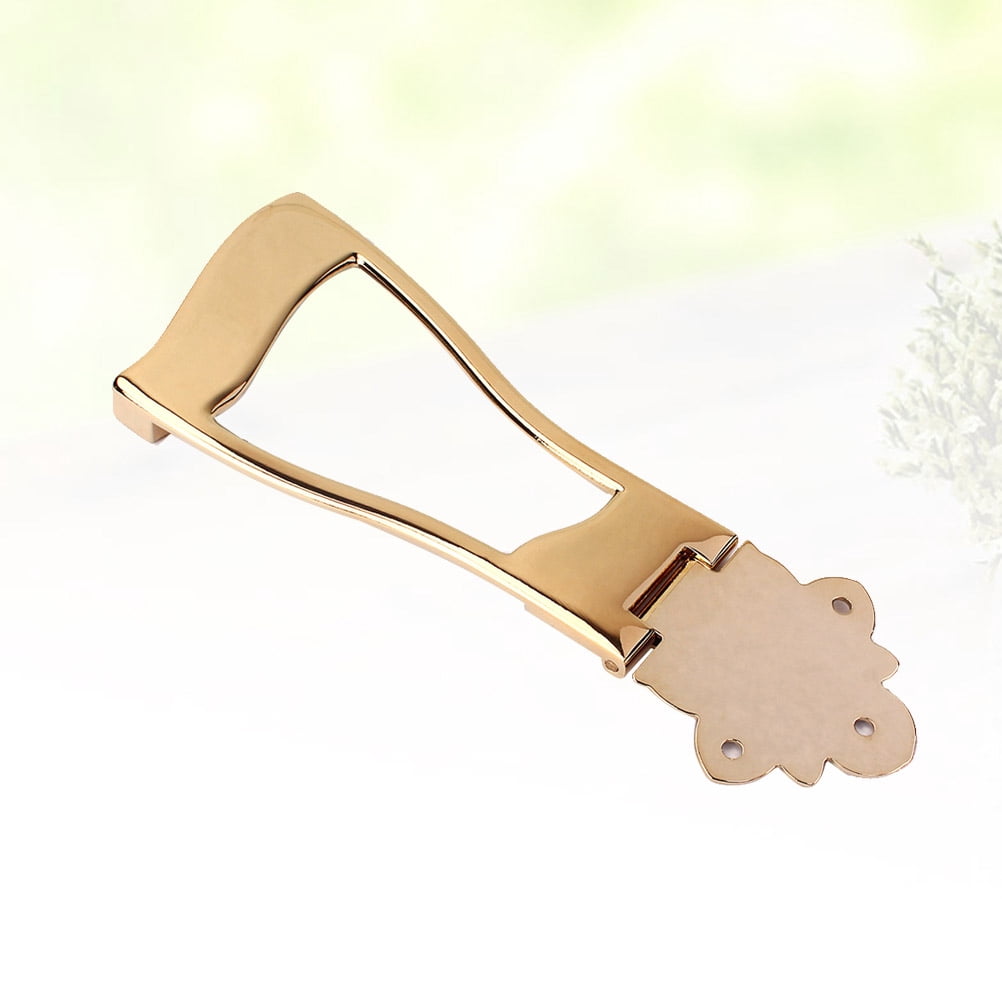 HAMPPLIES Golden Guitar Tailpiece Bridge For String Archtop Guitar ...
