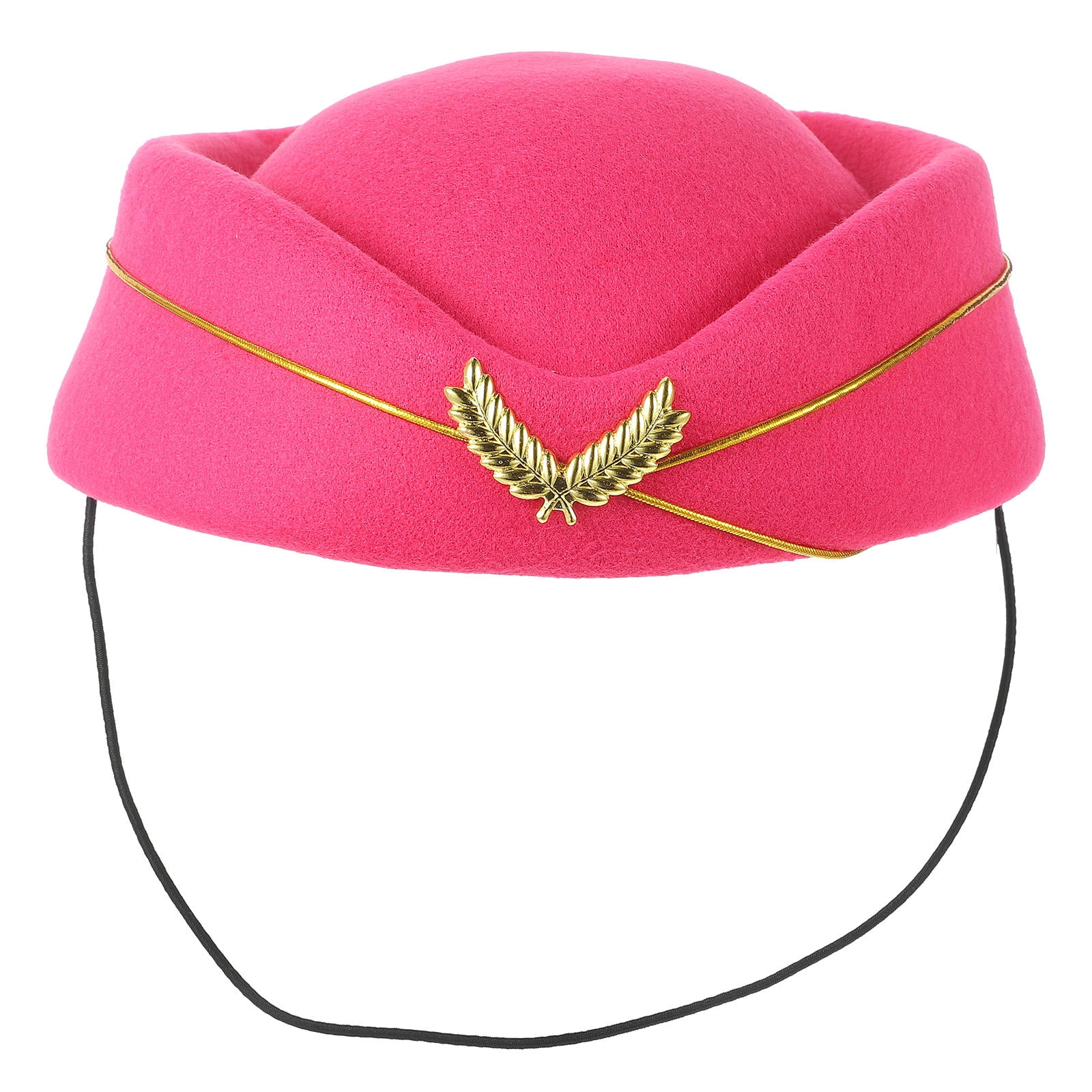 HAMPPLIES Hats Women 1Pcs Stewardess Hat Rosy Unique Shape Airplane ...