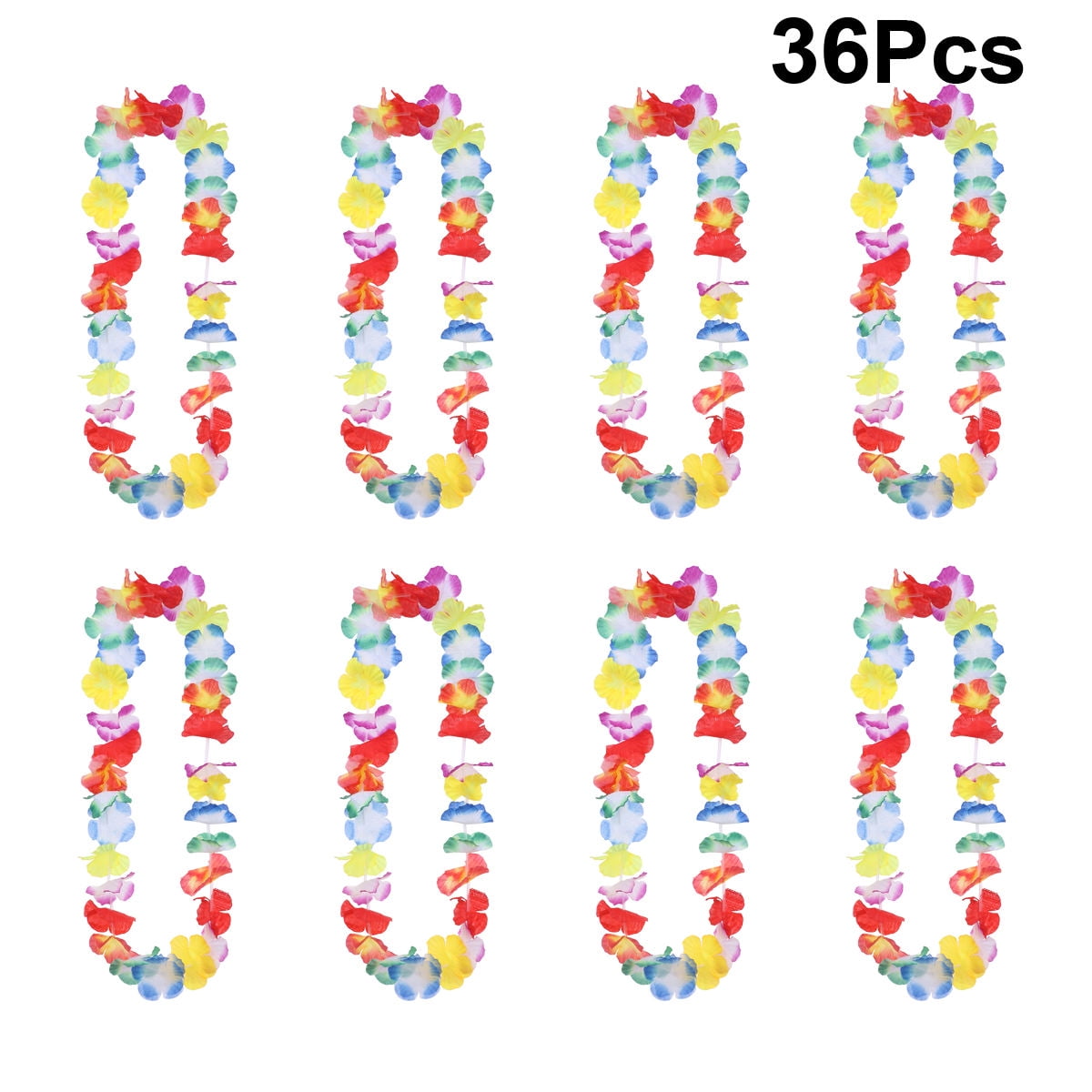 HAMPPLIES Hawaii Leis Tropical Flower Leis 52Cm X 5Cm X 5Cm 36Pcs ...