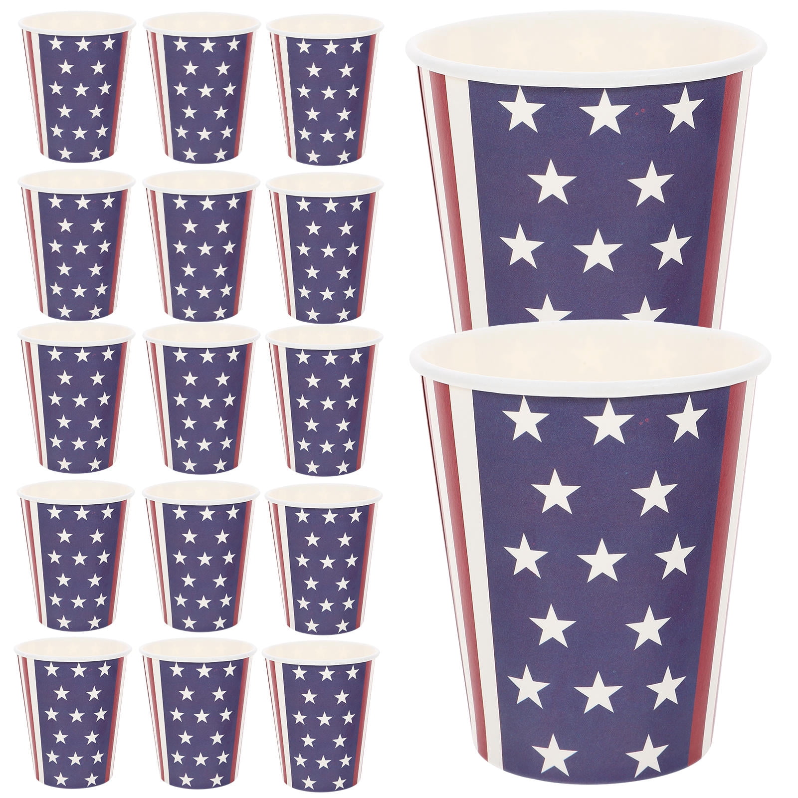 HAMPPLIES Beverage Drinking Paper Cups Independence Day Party Supplies ...