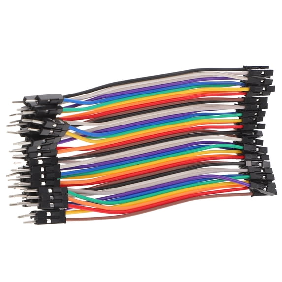 HAMPPLIES Jumper Wire Kit 40Pcs Assorted Color Plastic Copper Wire for ...