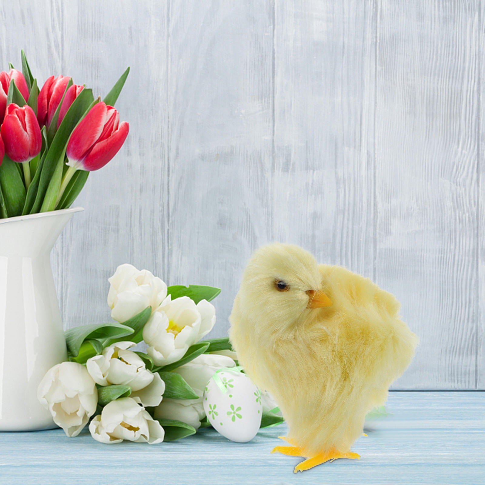 HAMPPLIES Light Yellow Simulated Plush Chick Toy for Children Playing ...