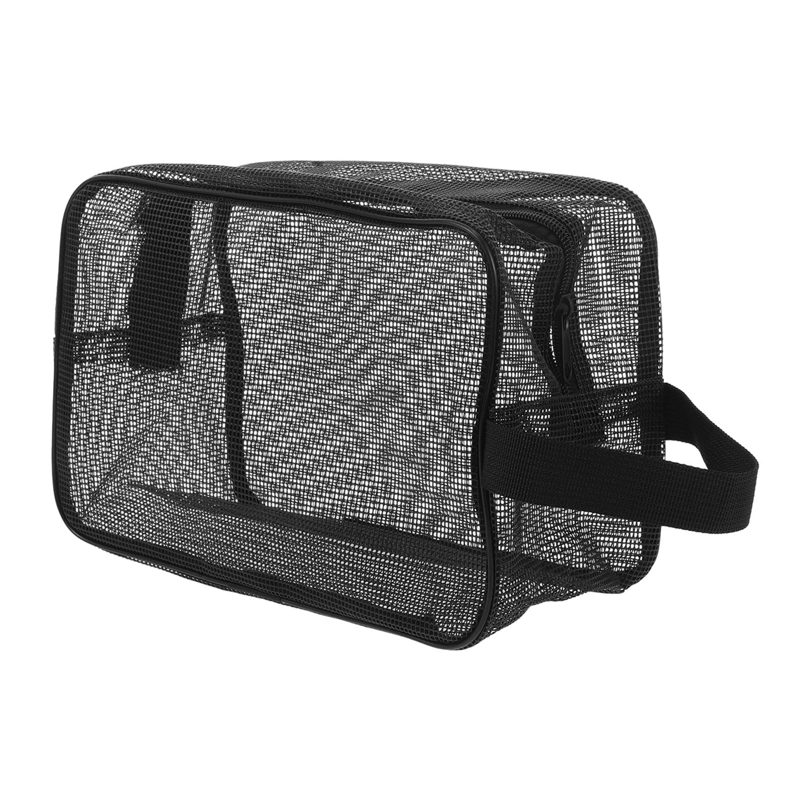 HAMPPLIES Mesh Toiletry Kit for Travel Use 1Pack Clear Mesh Bag with ...