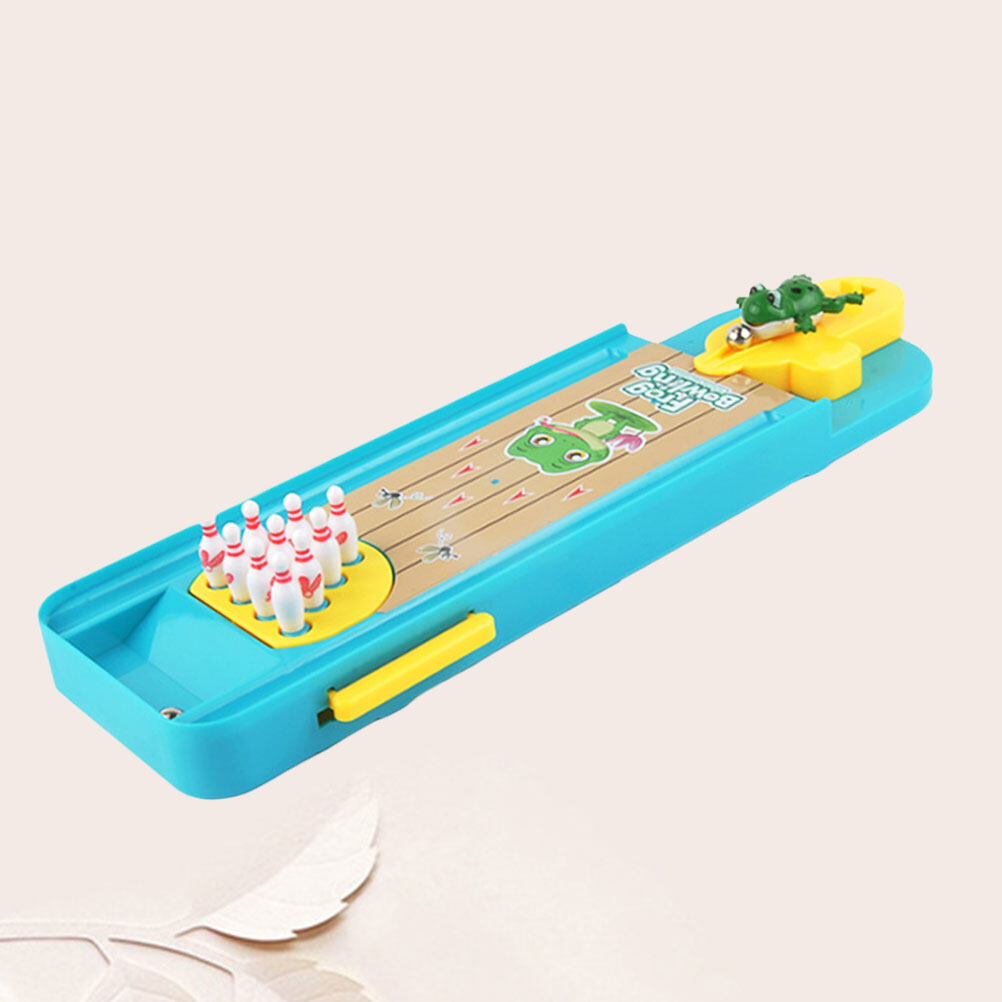 Portable Tabletop Bowling Game Set With Pins Balls Mat KENTON Tabletop ...