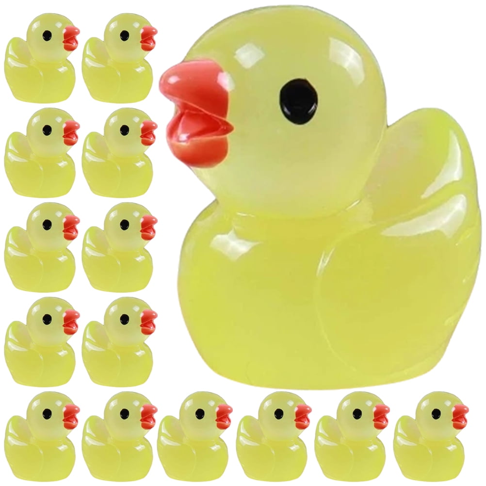 HAMPPLIES Micro Figures Duck Figurine Resin Yellow 100Set - Walmart.com