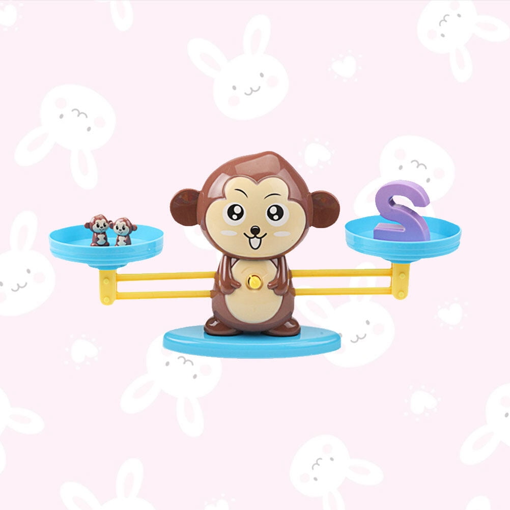 HAMPPLIES Monkey and Mathematics Balance Scale Toy for Kids Educational ...