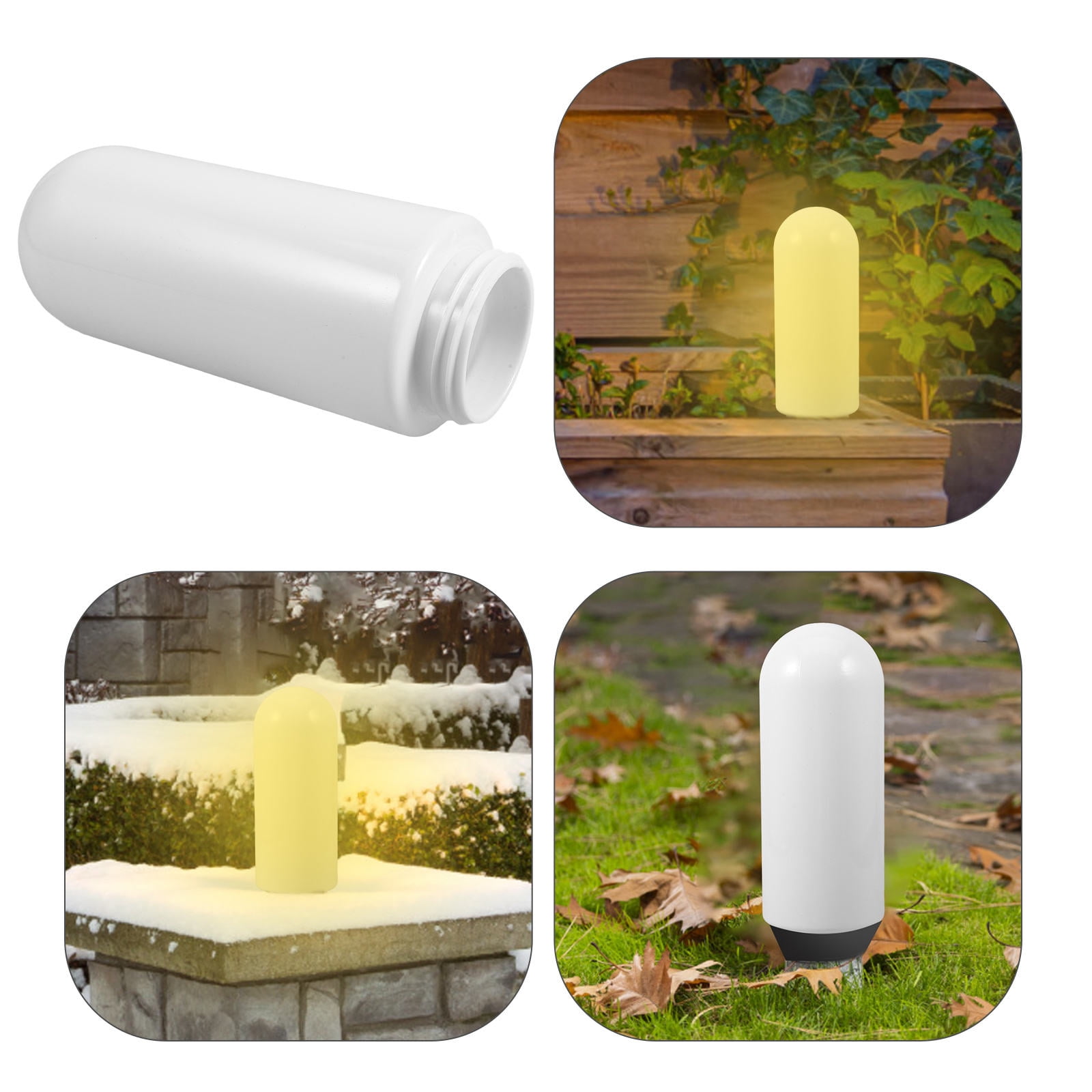 HAMPPLIES Outdoor Lamp Cover Acrylic Simple Design for Yard and Wall ...