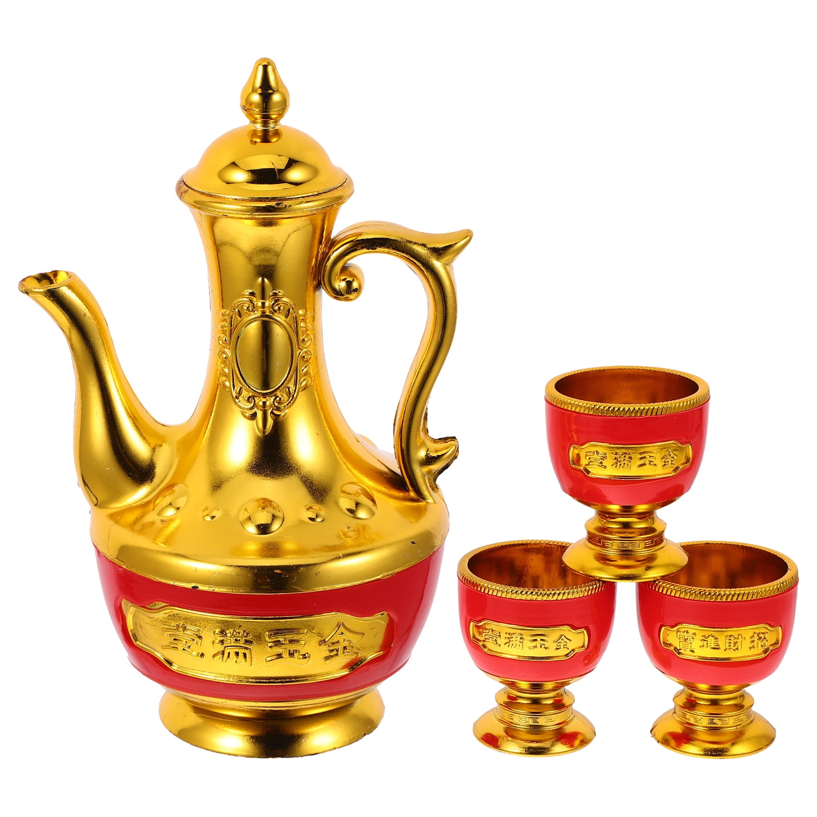 HAMPPLIES Renaissance Decor Mini Golden Offering Goblet Kit 13.50X9 ...