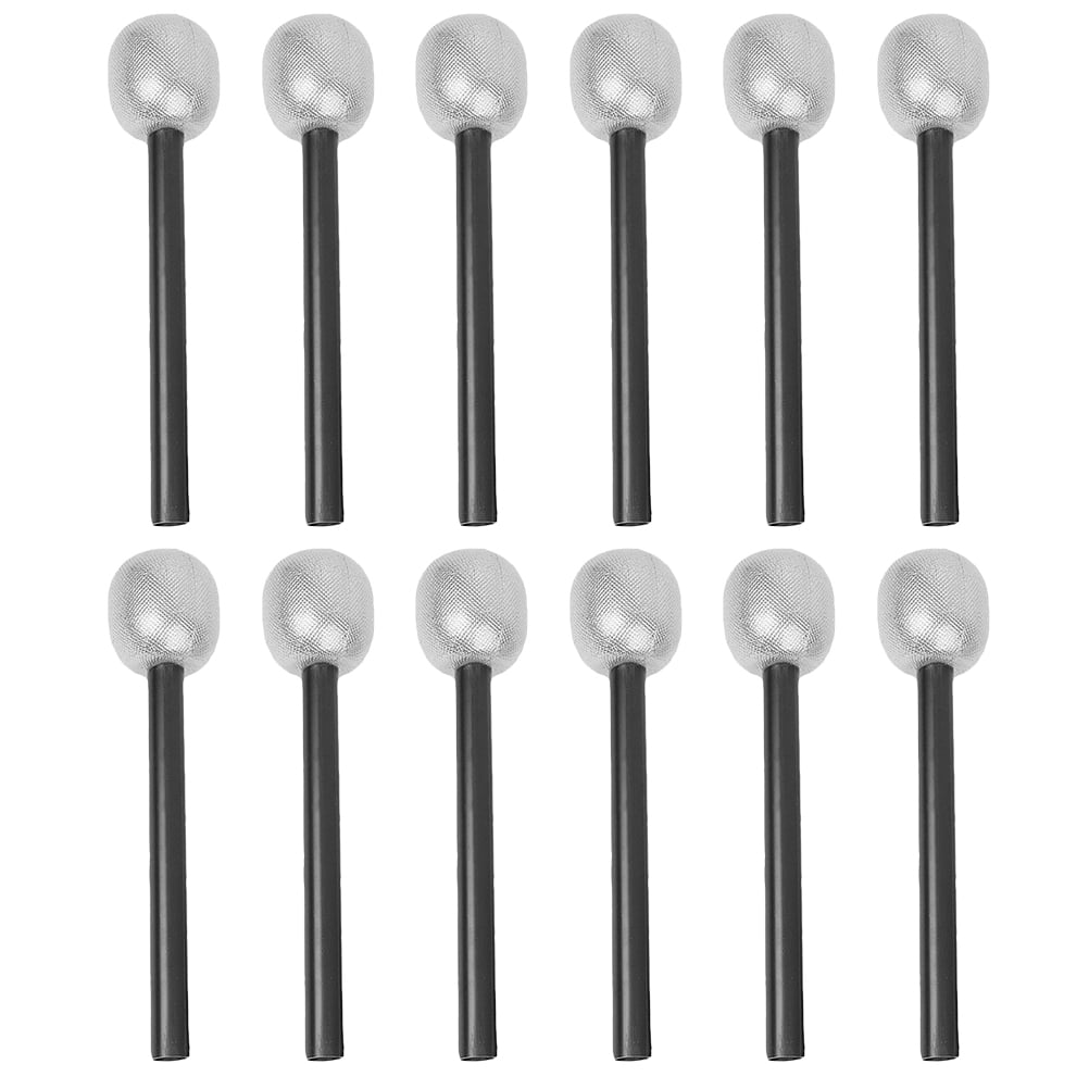 HAMPPLIES Rock Star Party Decoration 12Pcs Toy Microphone for Kids ...