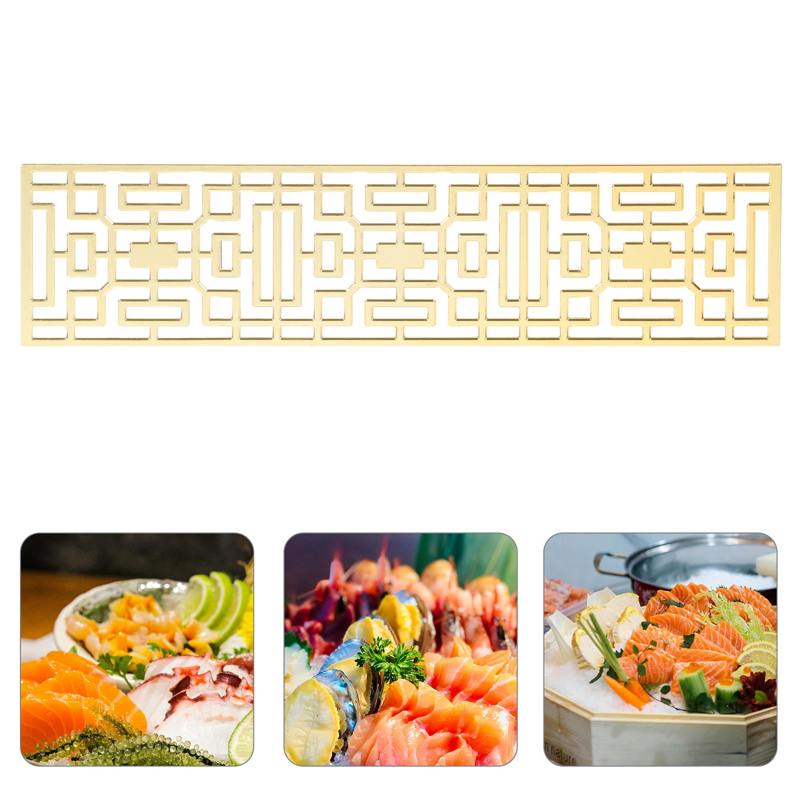 HAMPPLIES Sashimi Dish Decorations 1Pcs Japanese Screen Cold Dish Decor ...