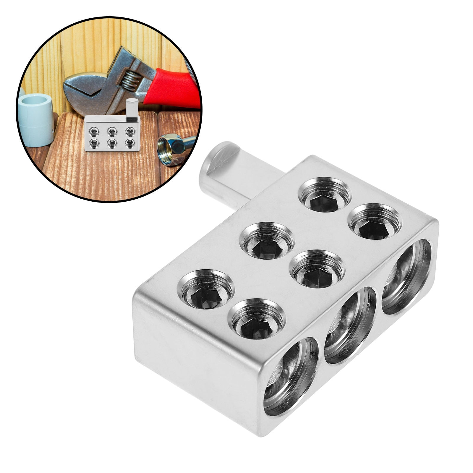 HAMPPLIES Silver Terminal Block 1 Pair for Car Audio Box with Zinc ...