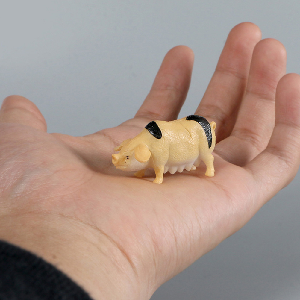 HAMPPLIES Small Animal Figurines 1 Set 24 Pcs PVC Made for Sensory ...