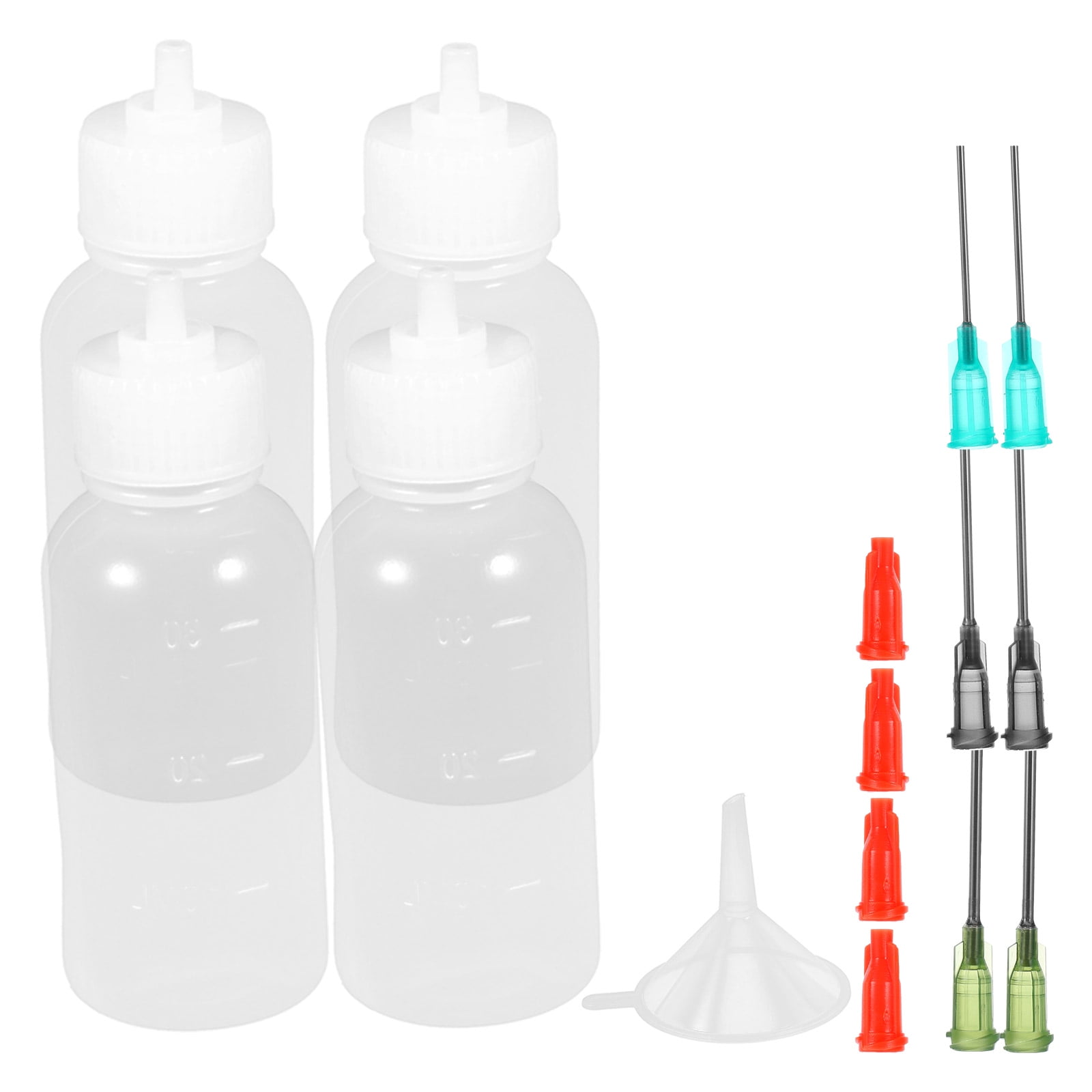 HAMPPLIES Stainless Steel Reusable Needle Bottle for Professionals 6 ...