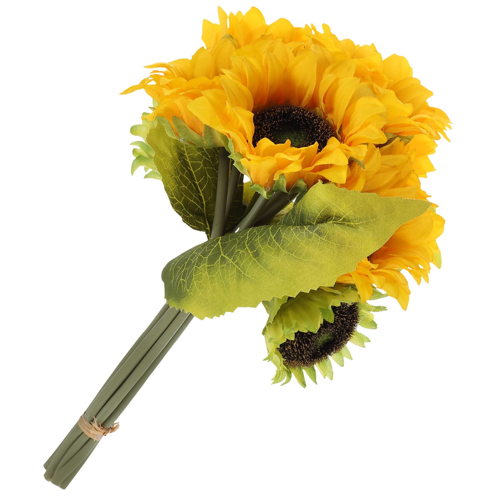 HAMPPLIES Sunflowers Ornament Artificial Sunflower Bouquet Yellow ...
