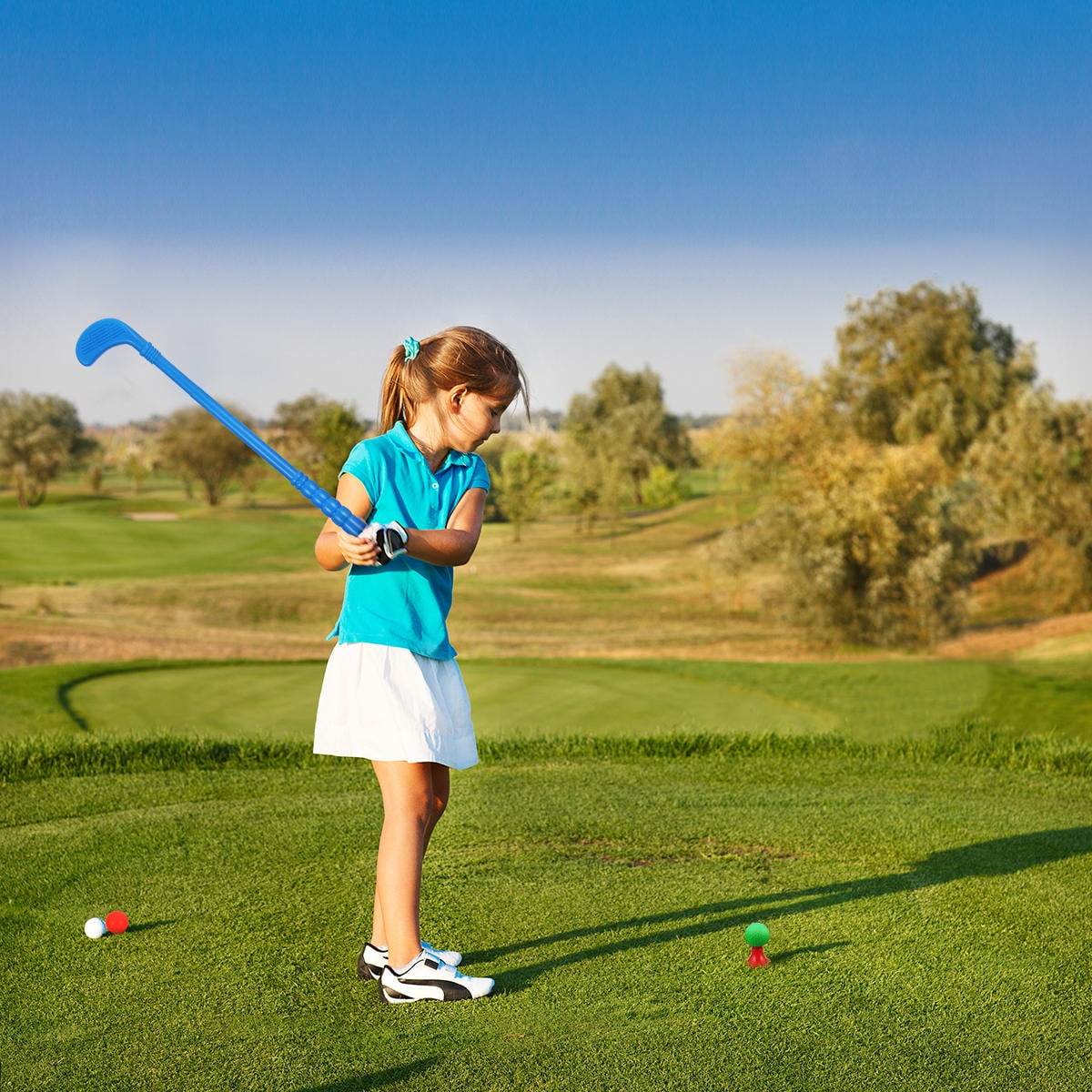 HAMPPLIES Toddlers Toys Plastic Toy Golf Clubs Toy Set Abs Educational ...