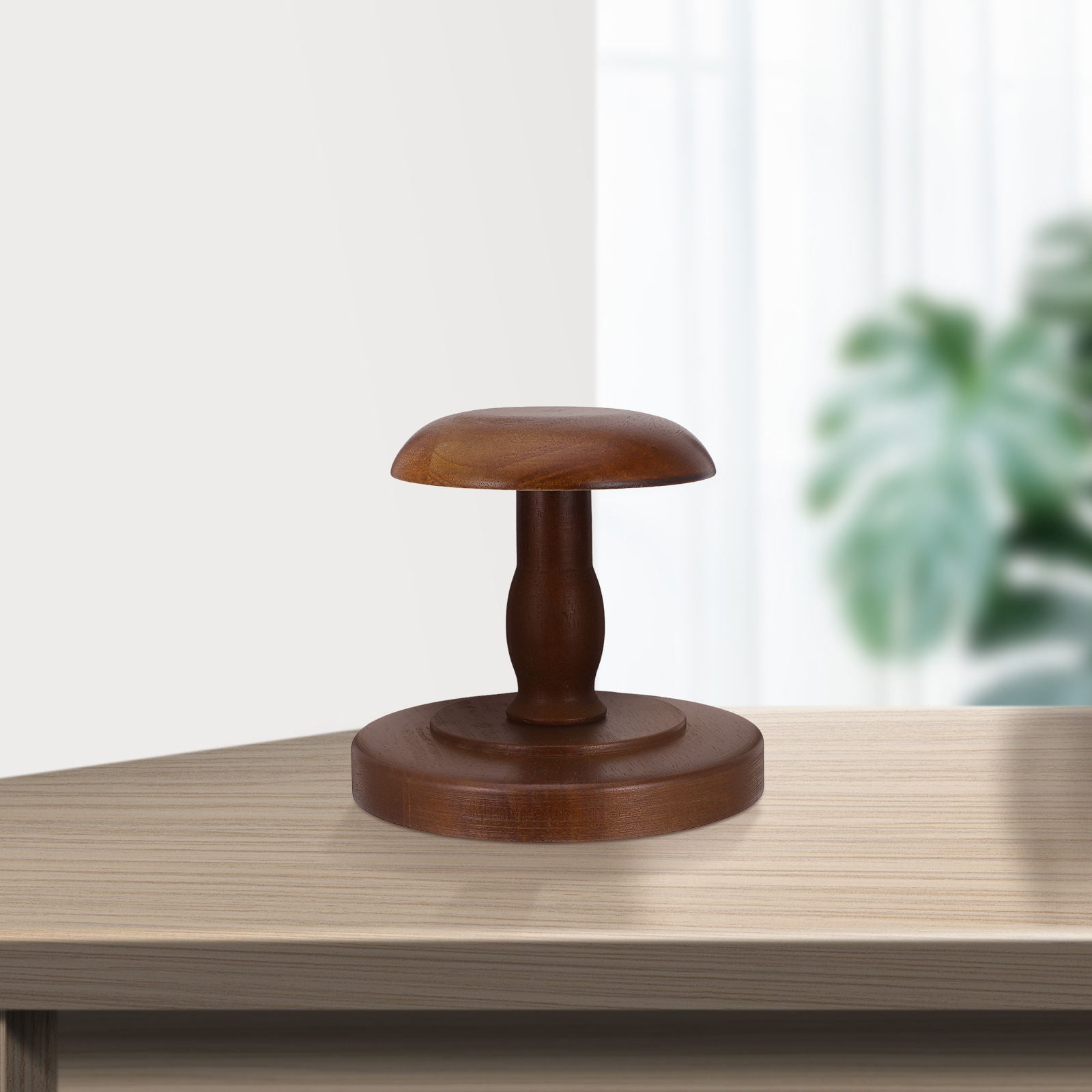 HAMPPLIES Vintage Simple Design Solid Wood Hat Rack Stand With Hat ...