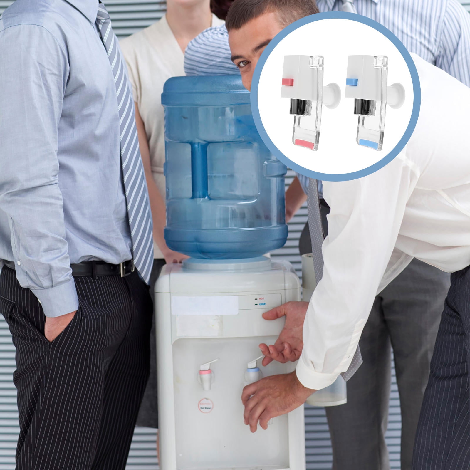 HAMPPLIES Water Dispenser Spigot 2Set Blue Plastic Faucet for Kitchen ...