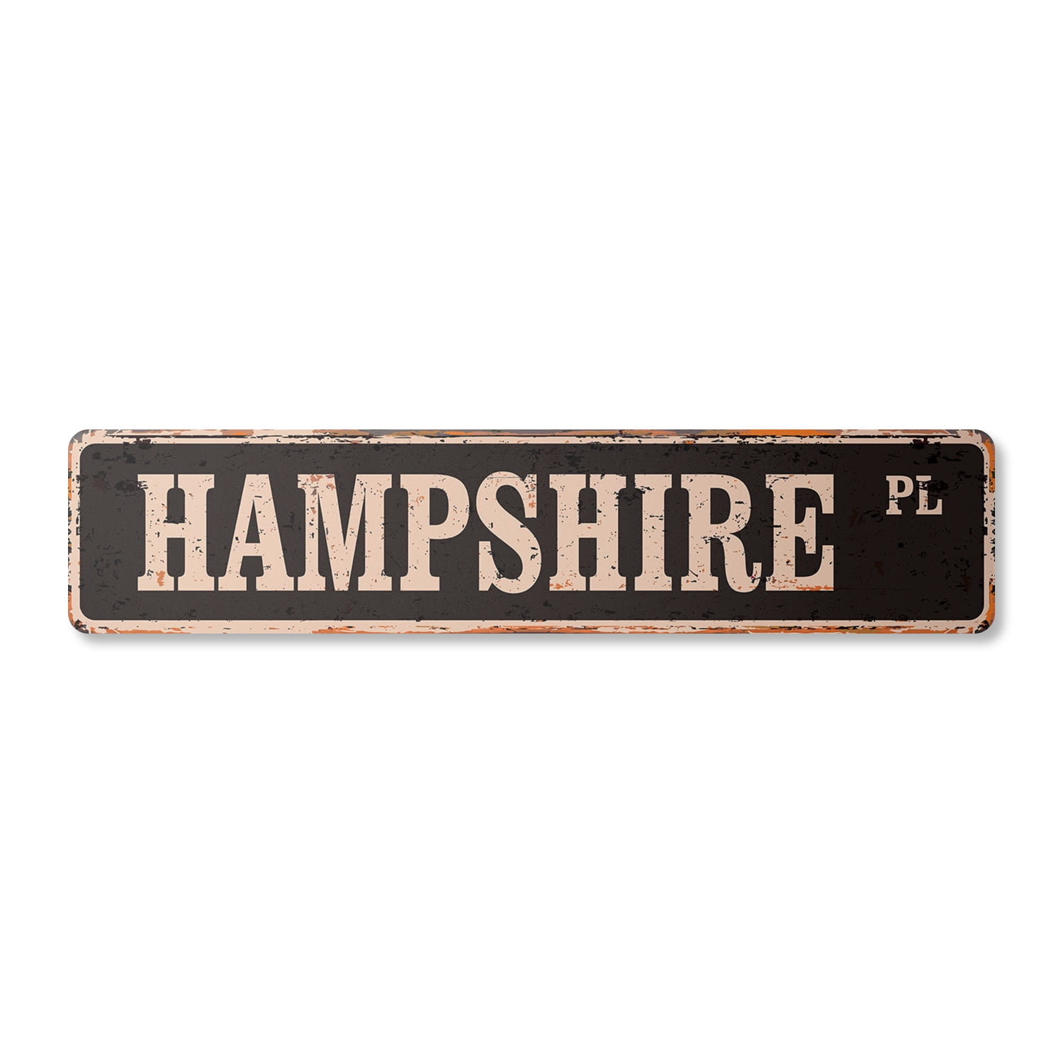 HAMPSHIRE PIG Vintage Plastic Street Sign swine hog farmer farm animals ...