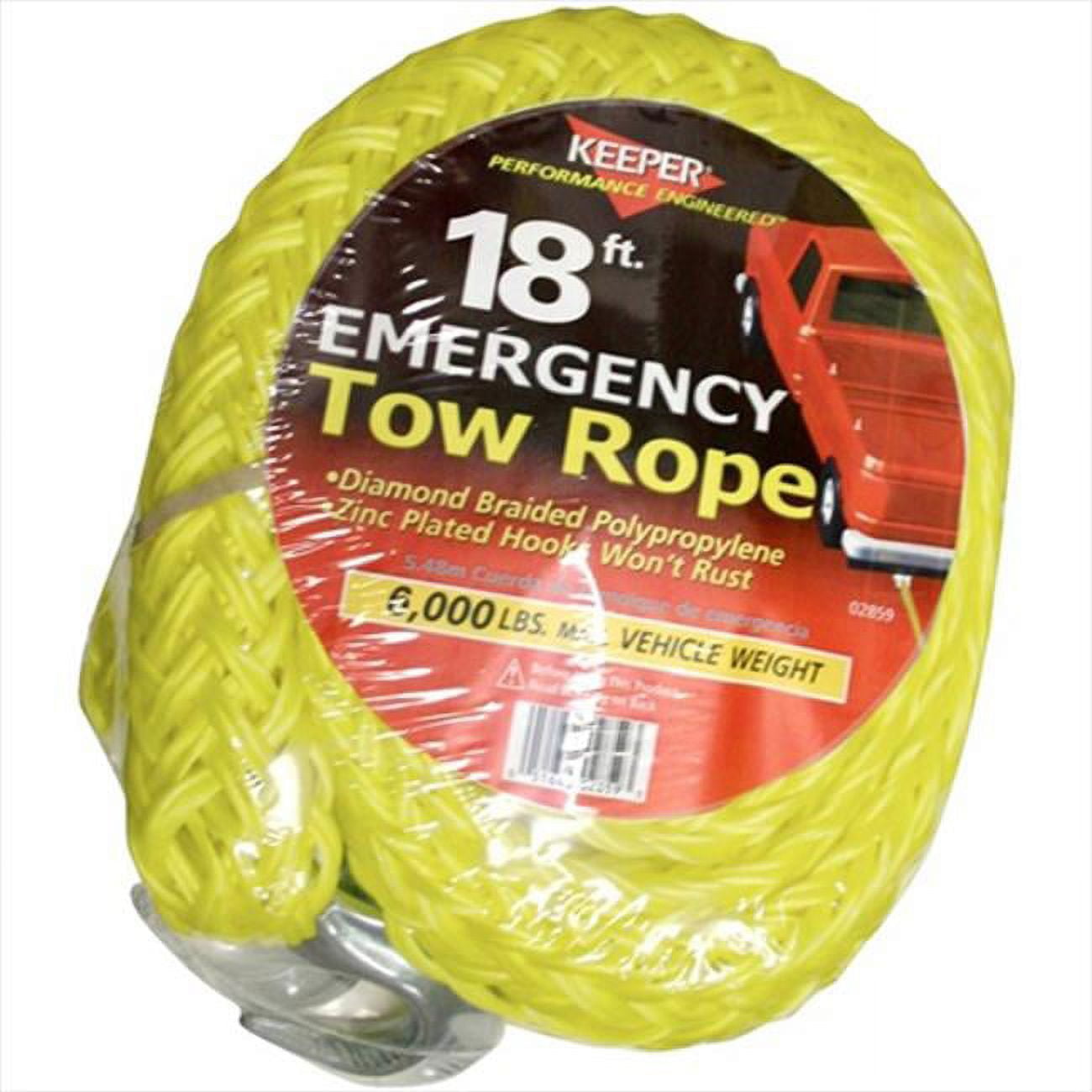 HAMPTON PROD 2859 18 Ft. - Emergency Tow Rope - Walmart.com