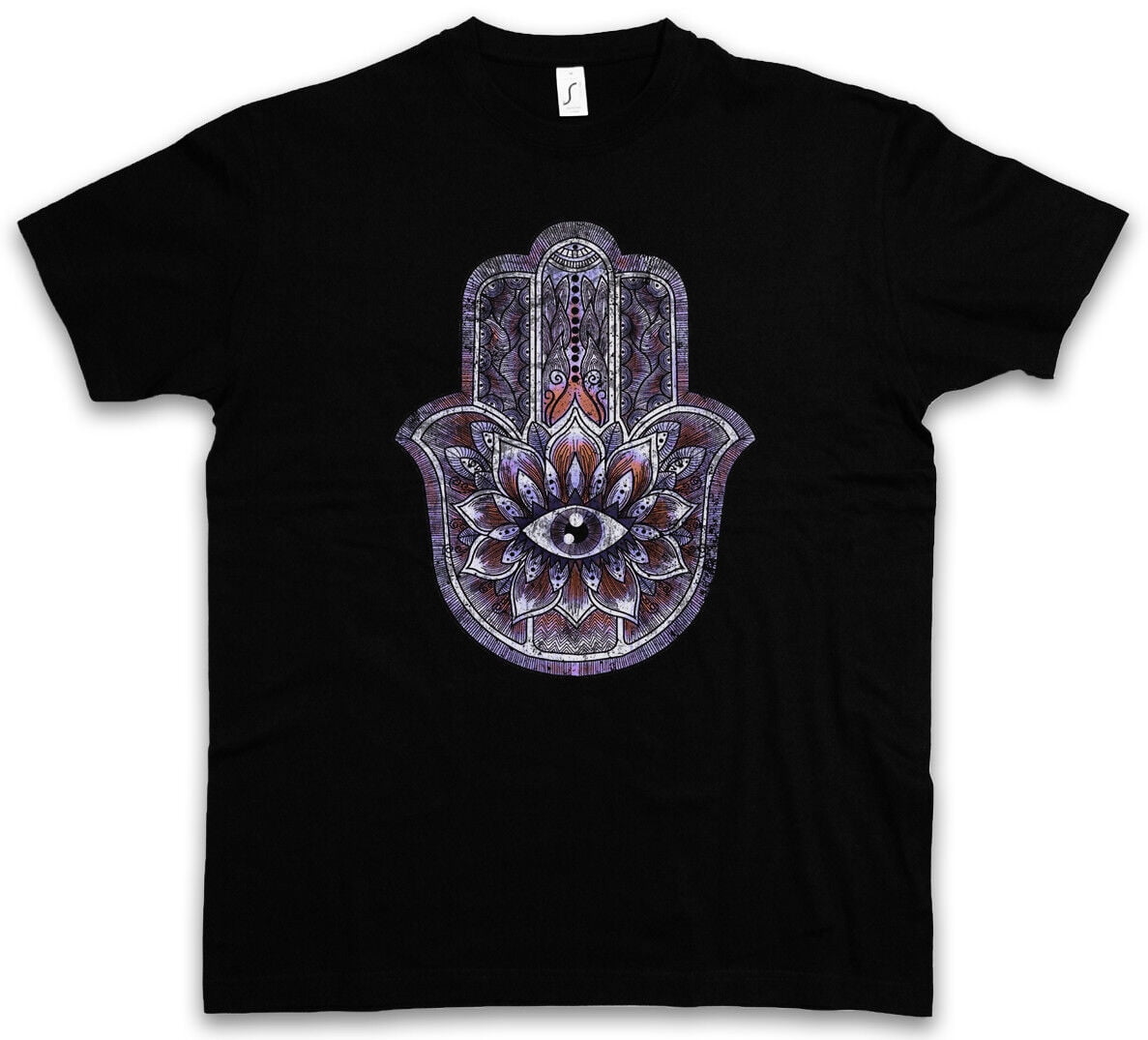 HAMSA T-SHIRT - Hand India of Fatima Symbol Insigna Sign Islam Muslim ...